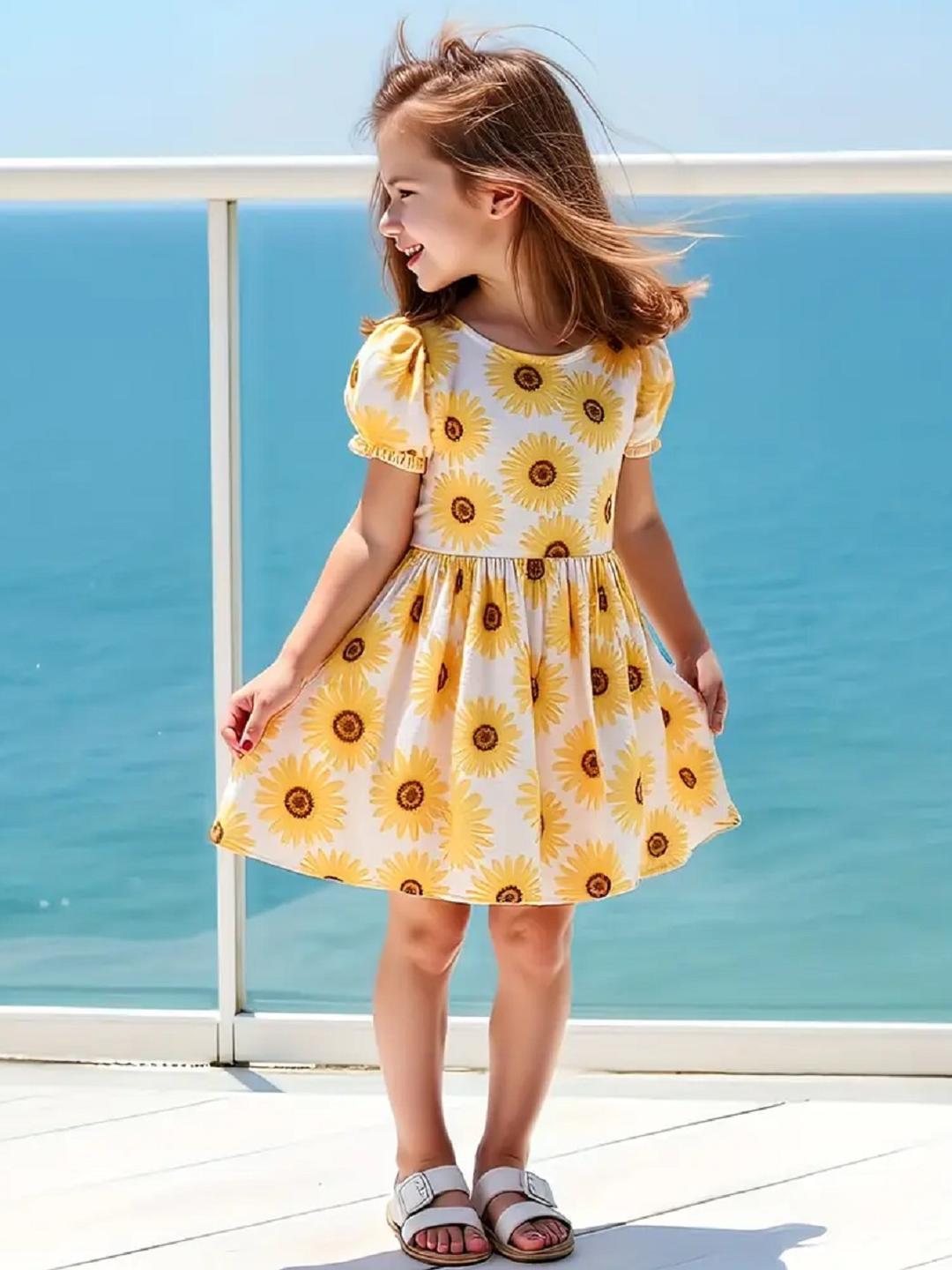Buy Billion Floral Print Fit & Flare Dress - Dresses for Girls 36357273 ...