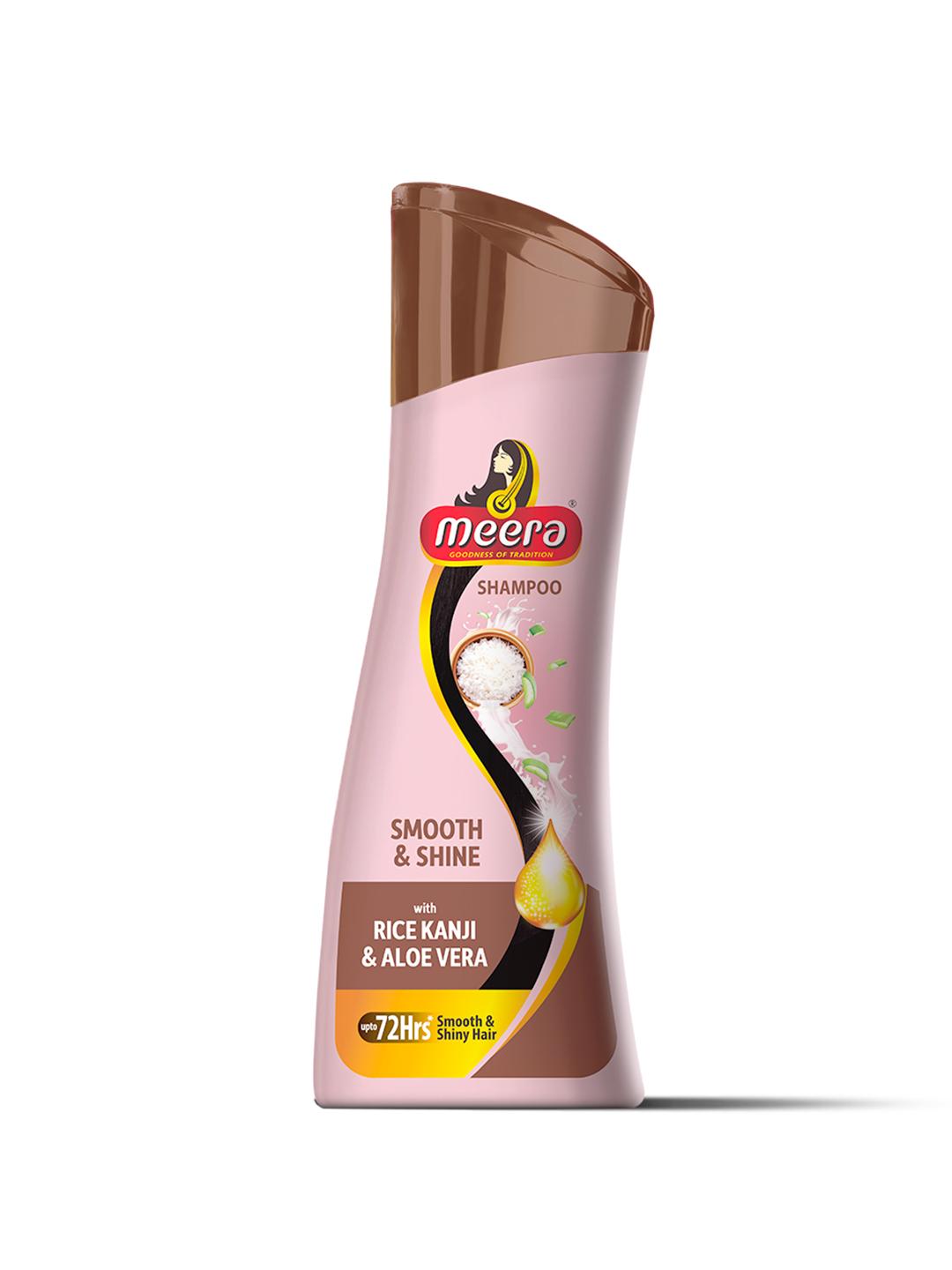 Buy MEERA Smooth & Shine Shampoo With Rice Kanji & Aloe Vera 180 Ml ...