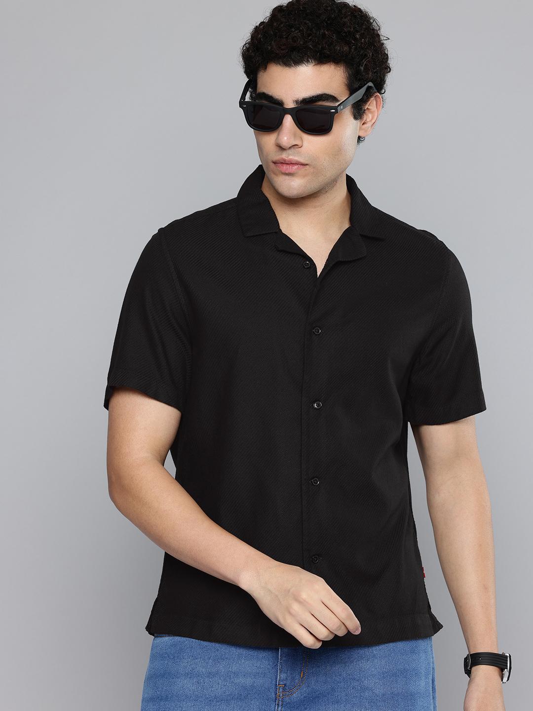 Buy Levis Relaxed Fit Self Design Casual Shirt - Shirts for Men ...