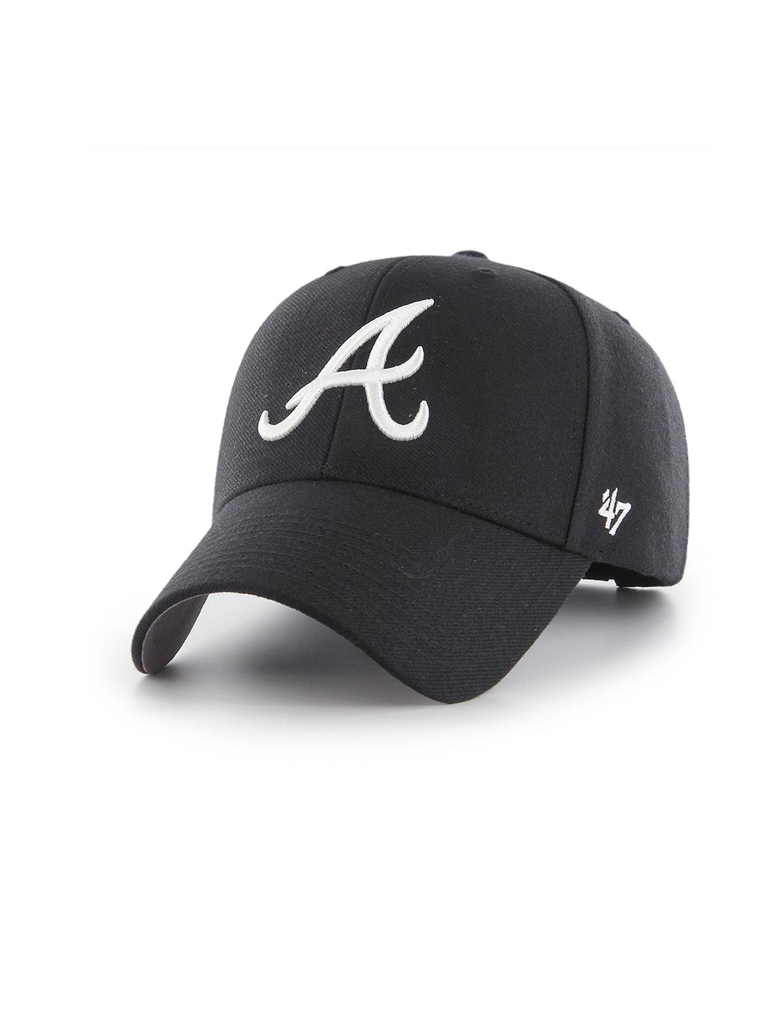 Buy '47 Atlanta Braves 47 MVP Black Cap - Caps for Men 36378236 | Myntra