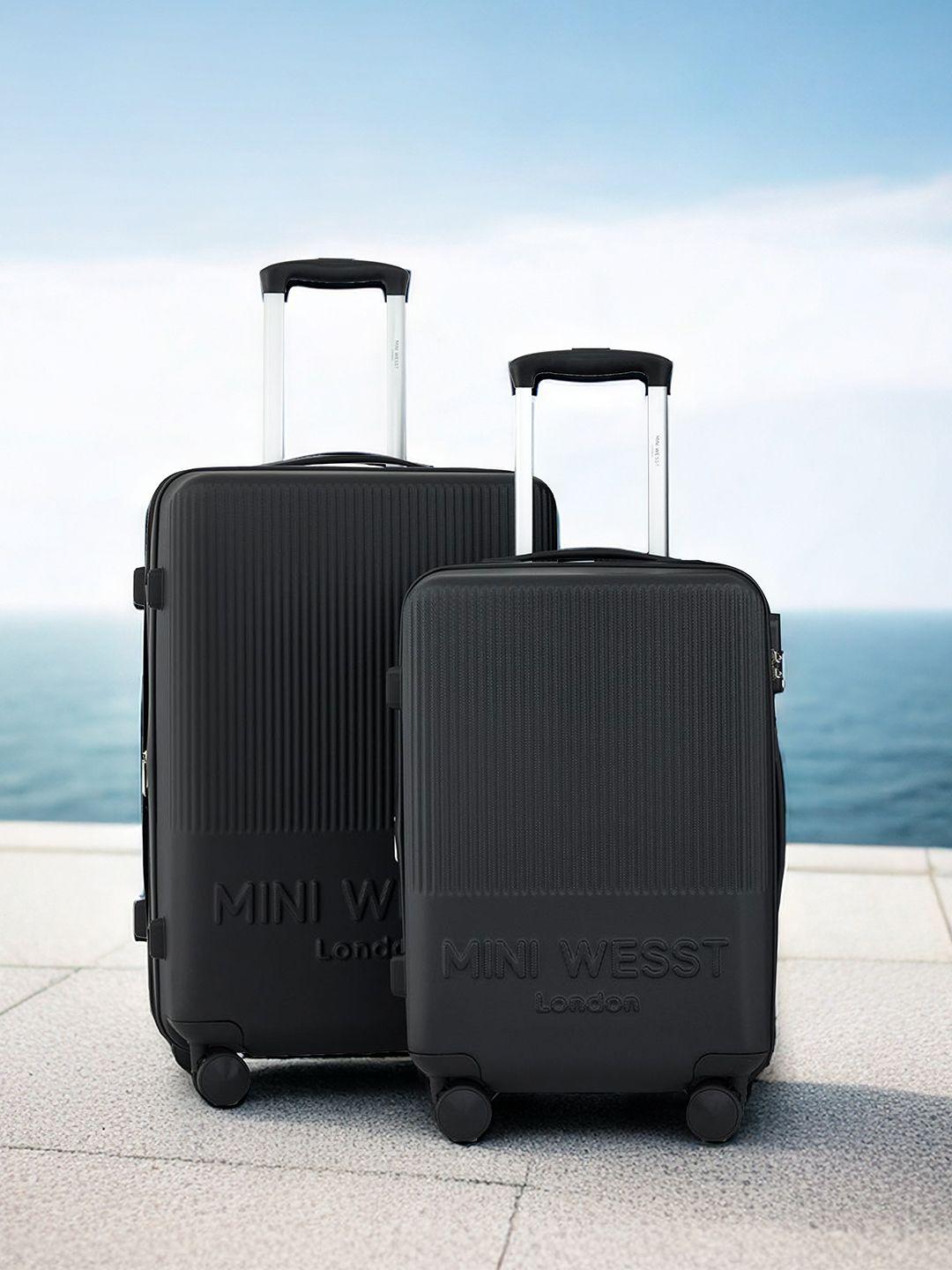 Buy Mini West London Set Of 2 Textured Hard Sided Trolley Bags ...