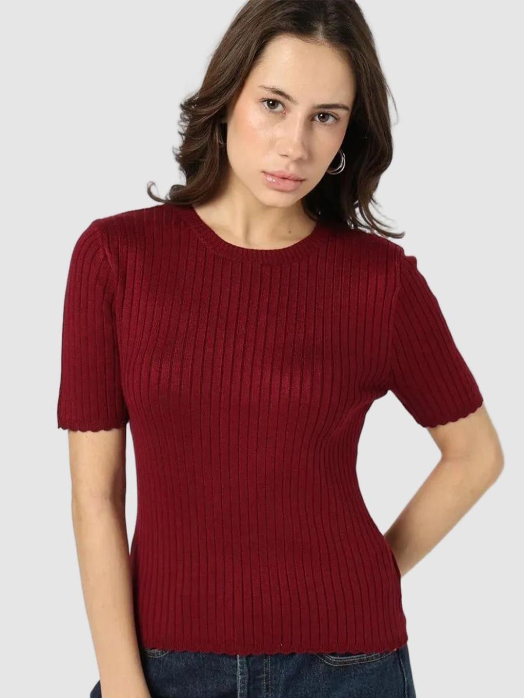 Buy GAP Ribbed Fitted Top - Tops for Women 36386368 | Myntra
