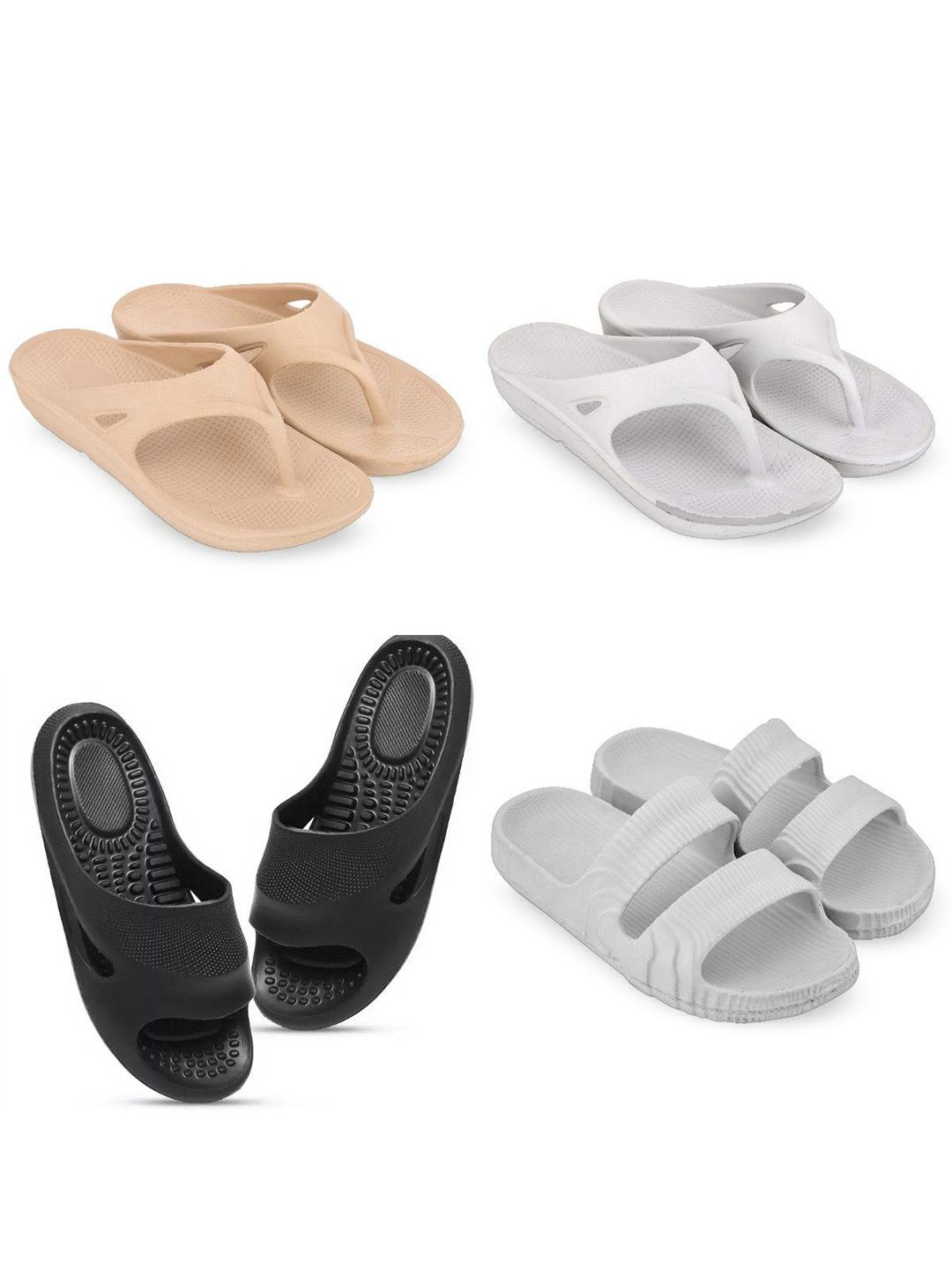 Buy Feel Alive Set Of 4 Men Ultra Comfortable Lightweight EVA Flip ...