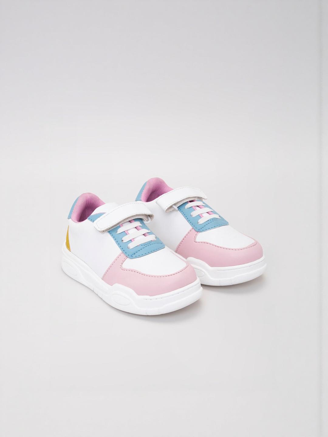 Buy Hopscotch Girls Colourblocked Velcro Sneakers - Casual Shoes for ...