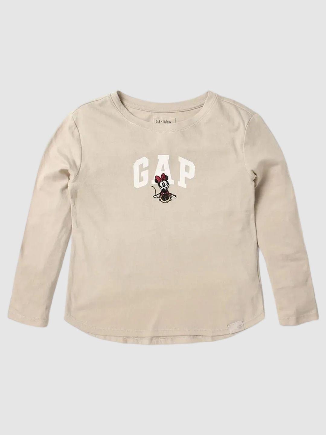 Buy GAP Girls Character Based Logo Printed Crew Neck Pure Cotton T ...