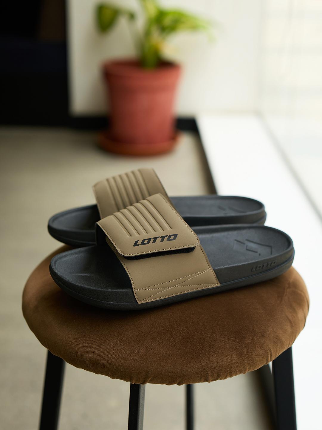 Buy Lotto Men Enduro X Brown Slides - Flip Flops for Men 33846137 | Myntra