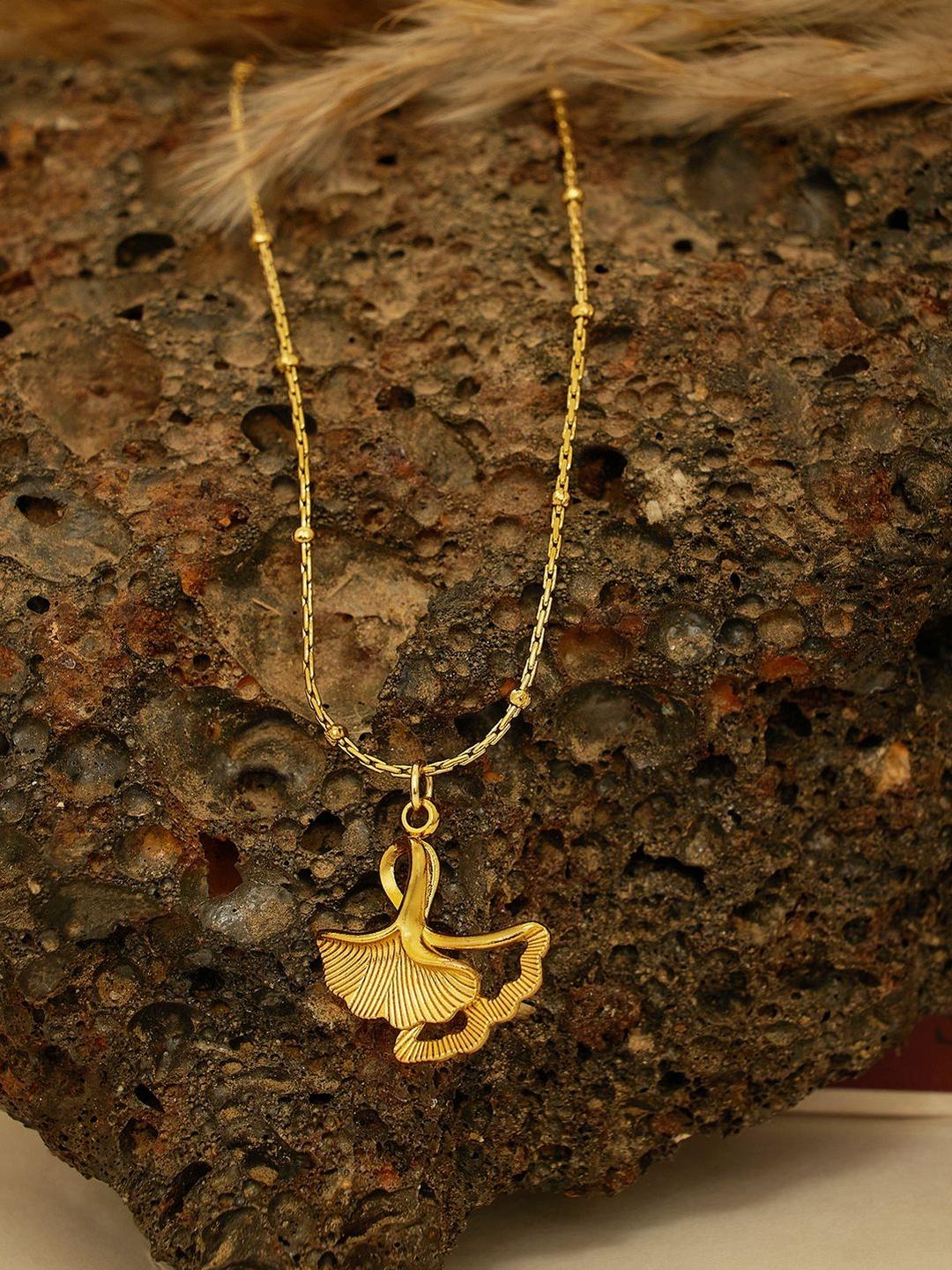 Buy Beenth & Doneth Gold Plated Stainless Steel Necklace - Necklace And ...