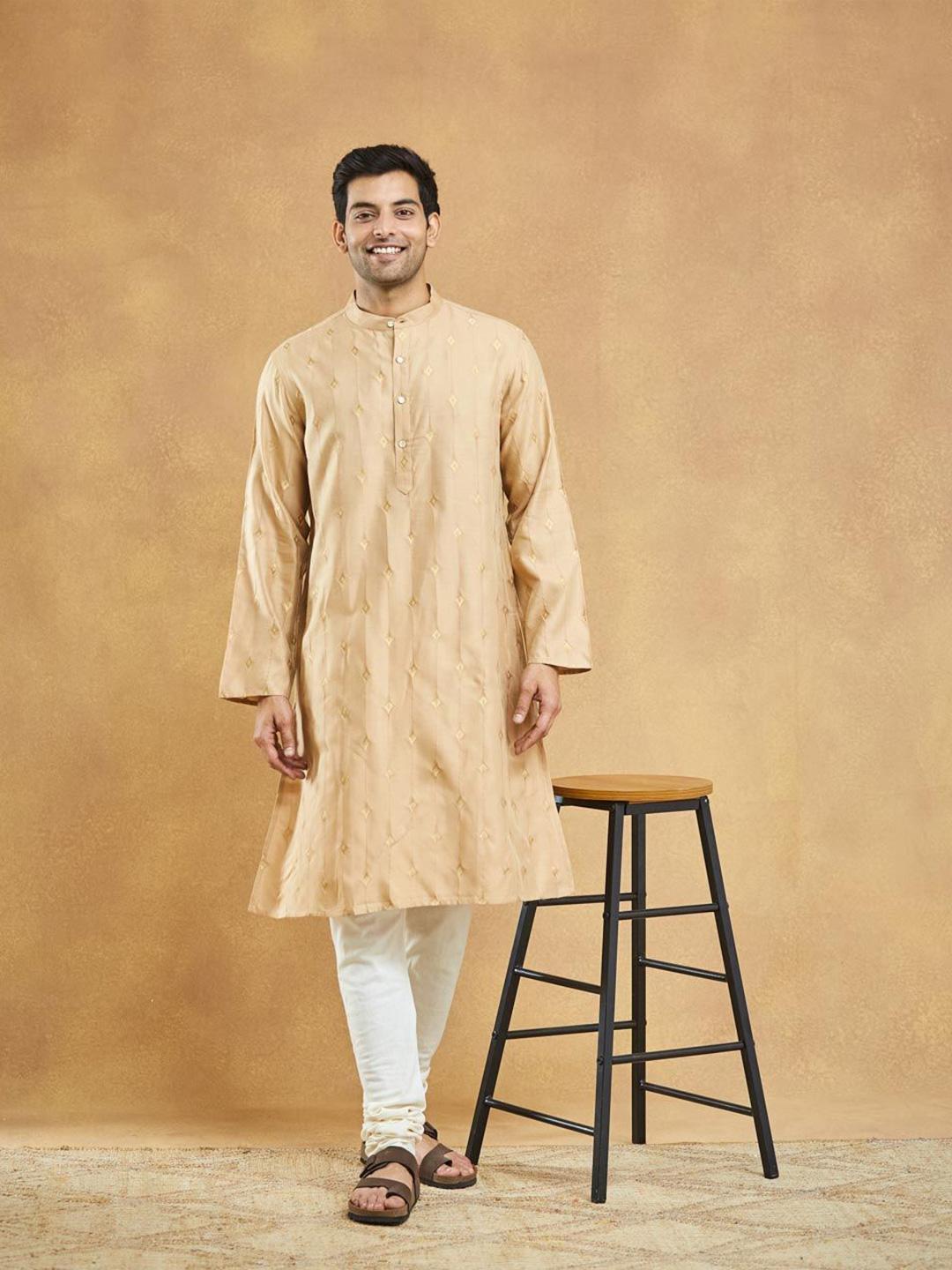 Buy Fabindia Men Woven Design Kurta - Kurtas for Men 36424719 | Myntra