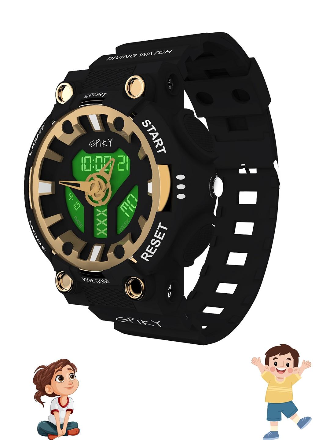 Buy Spiky Kids Analogue And Digital Multi Function Automatic Watch ...