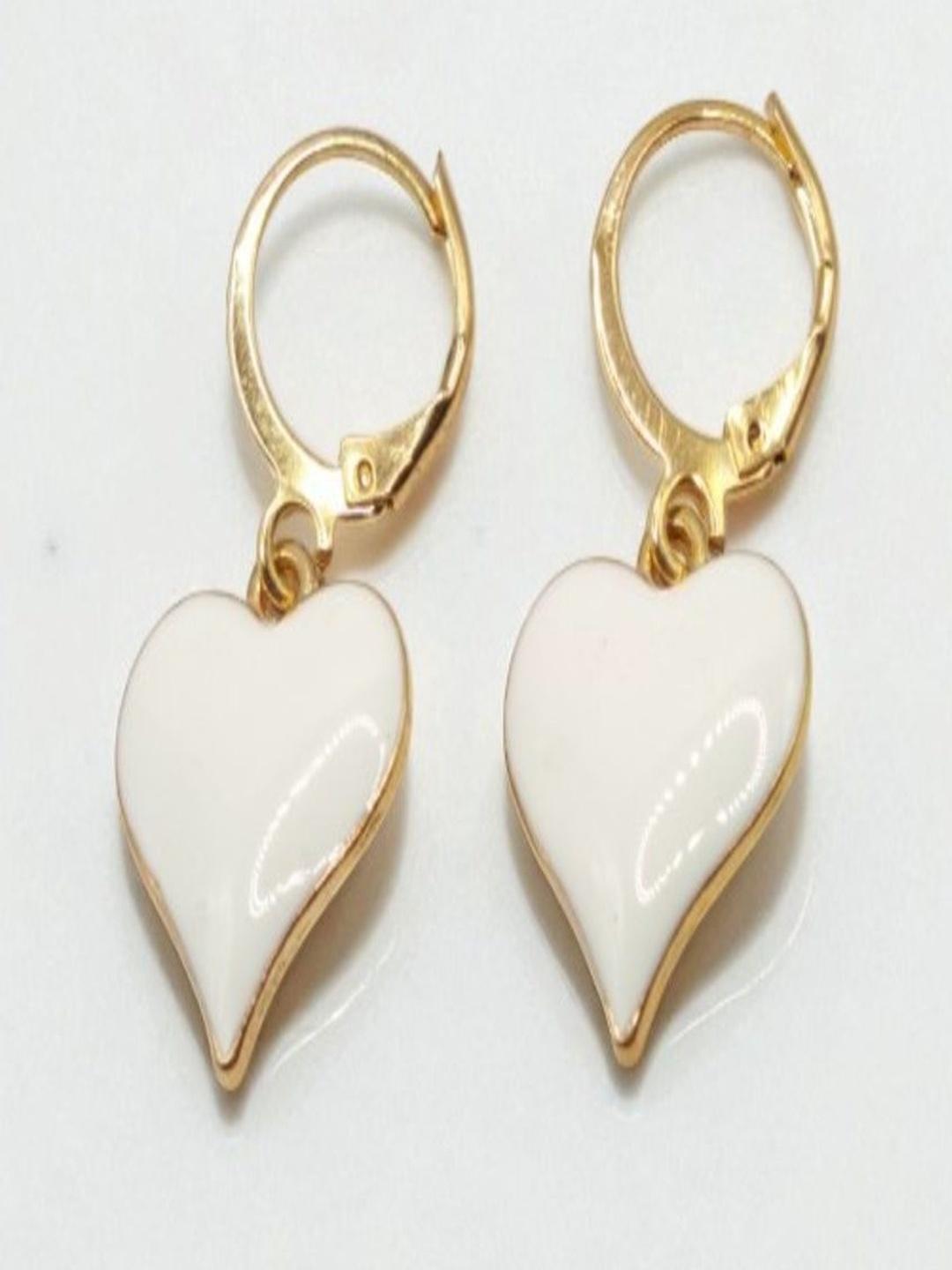 Buy SAPRAA TRENDS Heart Shaped Hoop Earrings - Earrings for Women ...
