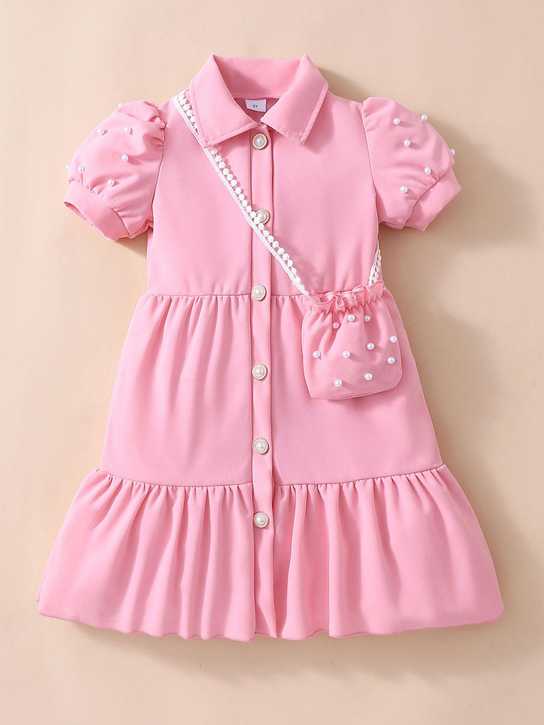 Buy Hopscotch Girls Polyester A Line Dress - Dresses for Girls 36219978 ...