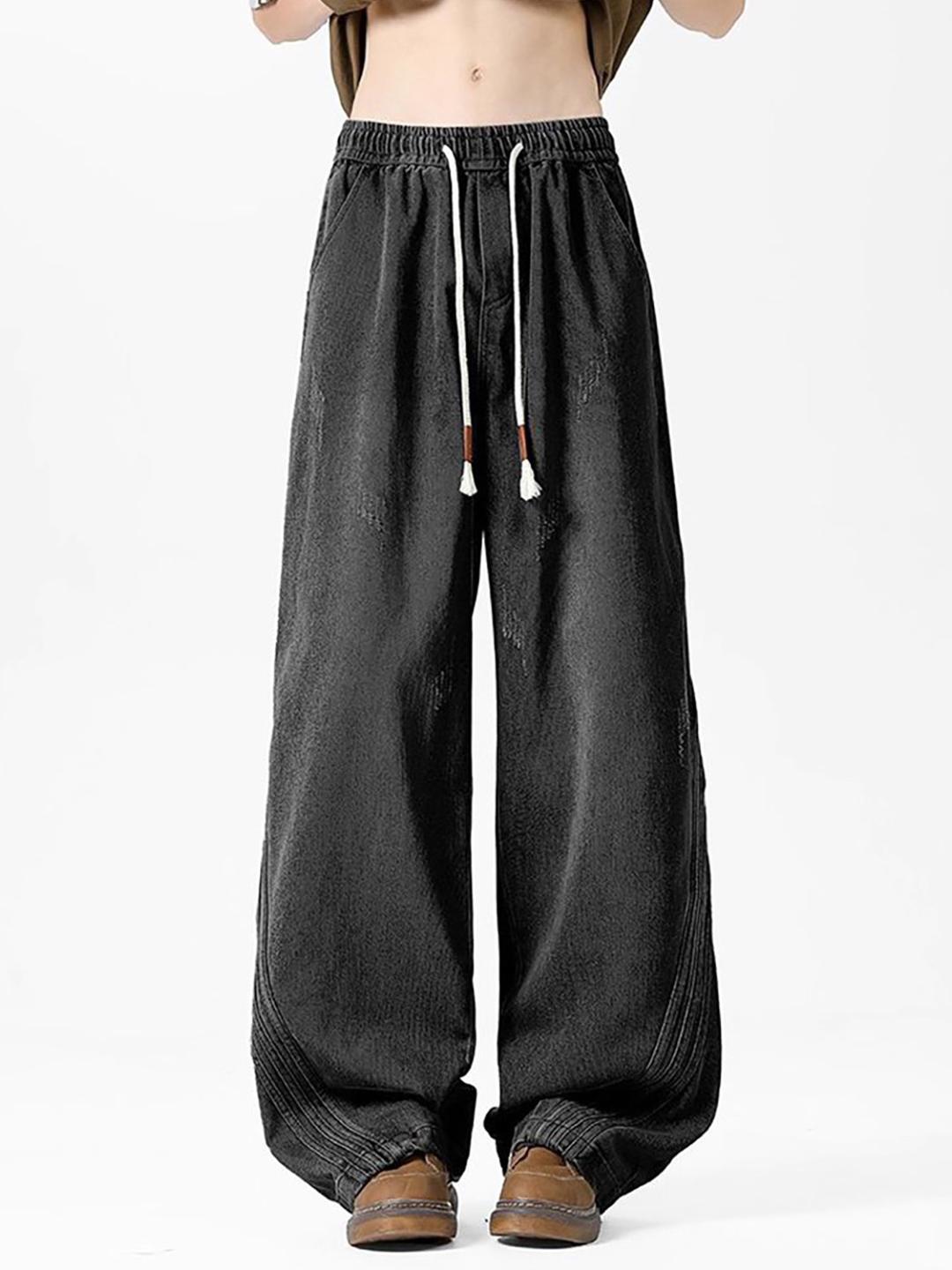 Buy StyleCast X Revolte Men Wide Leg Low Rise Dark Jeans - Jeans for ...