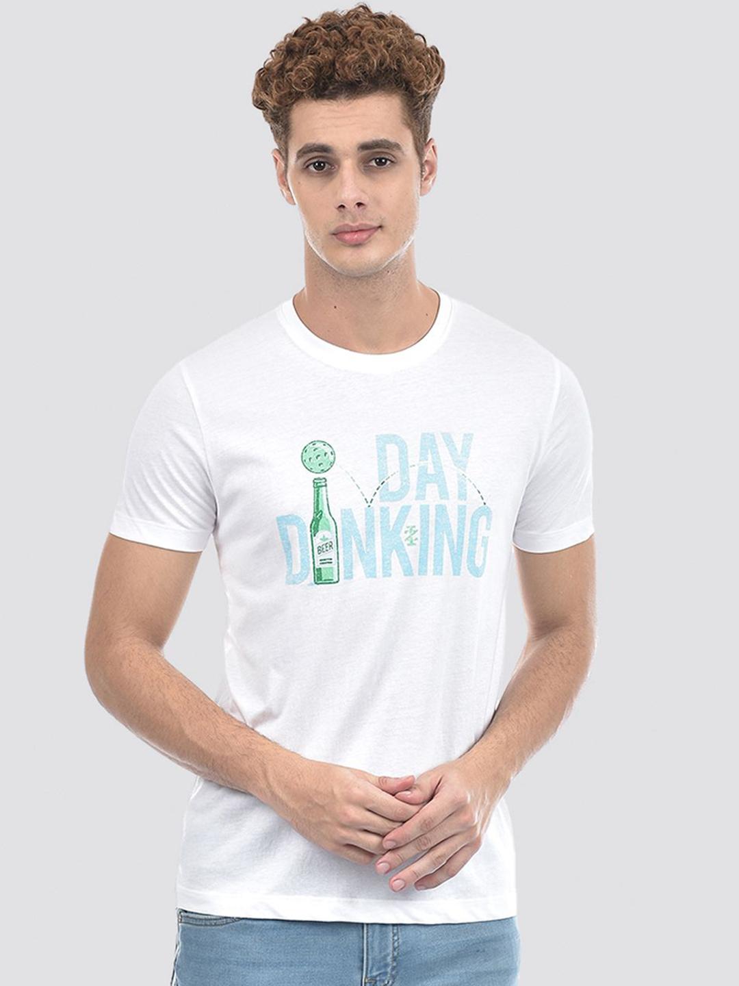 Buy IZOD Men Typography Printed Round Neck Slim Fit T Shirt - Tshirts ...