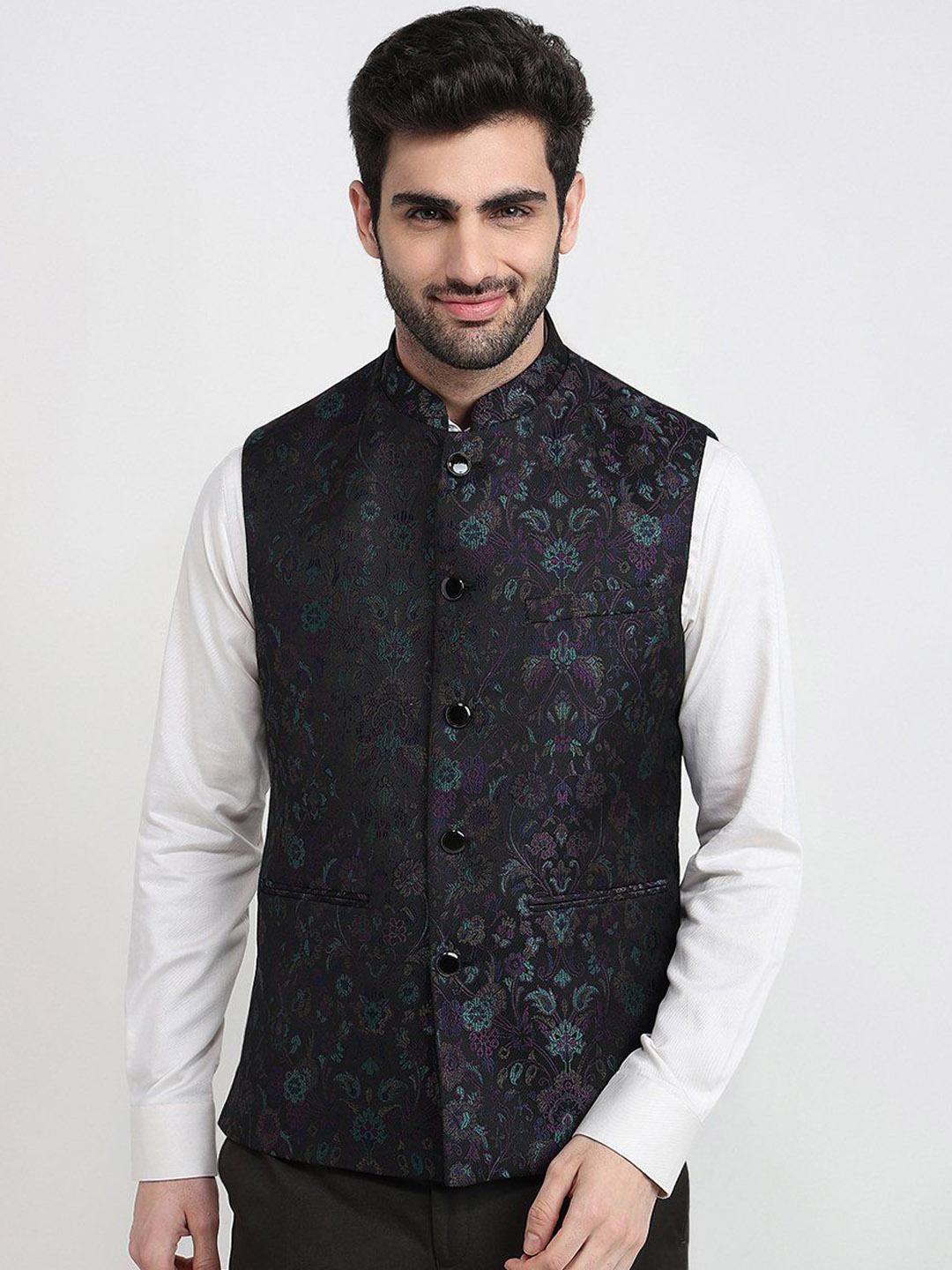 Buy Raymond Black Contemporary Fit Sleeveless Waist Coat - Waistcoat ...