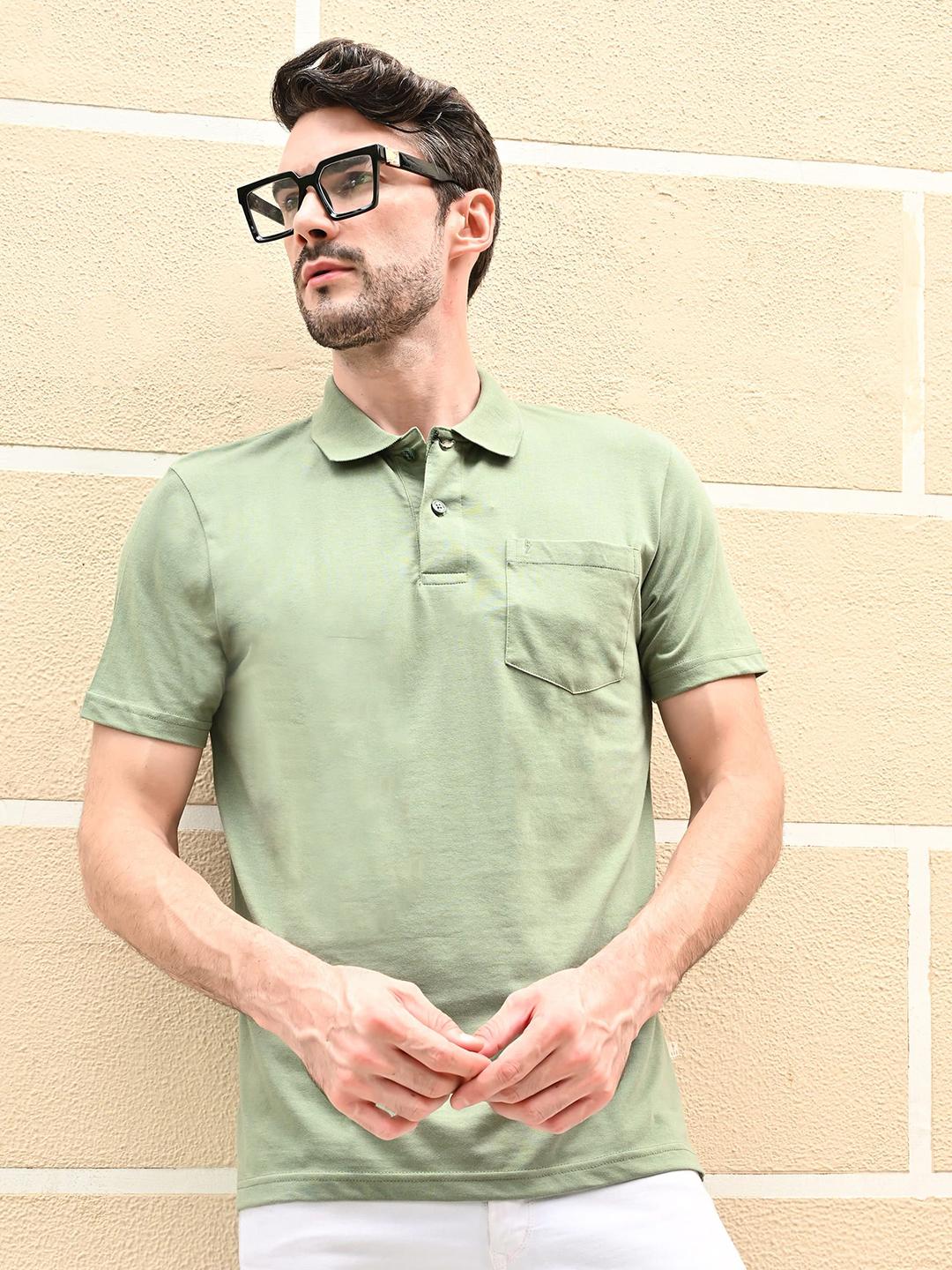 Buy KOR Men Solid Polo Collar Cotton T Shirt - Tshirts for Men 36197209 ...