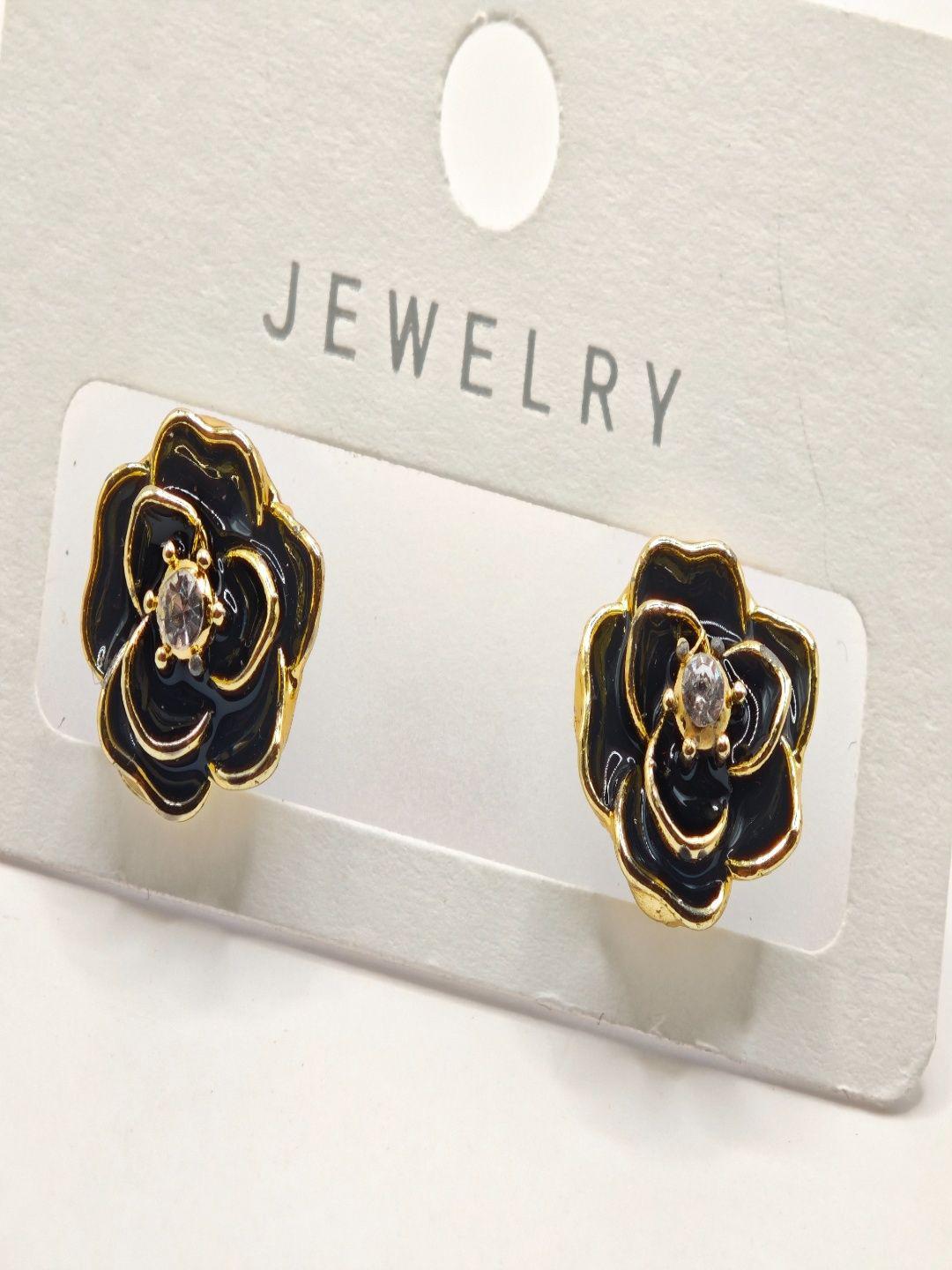 Buy SAPRAA TRENDS Gold Plated Stones Studded Anti Tarnish Enamelled ...