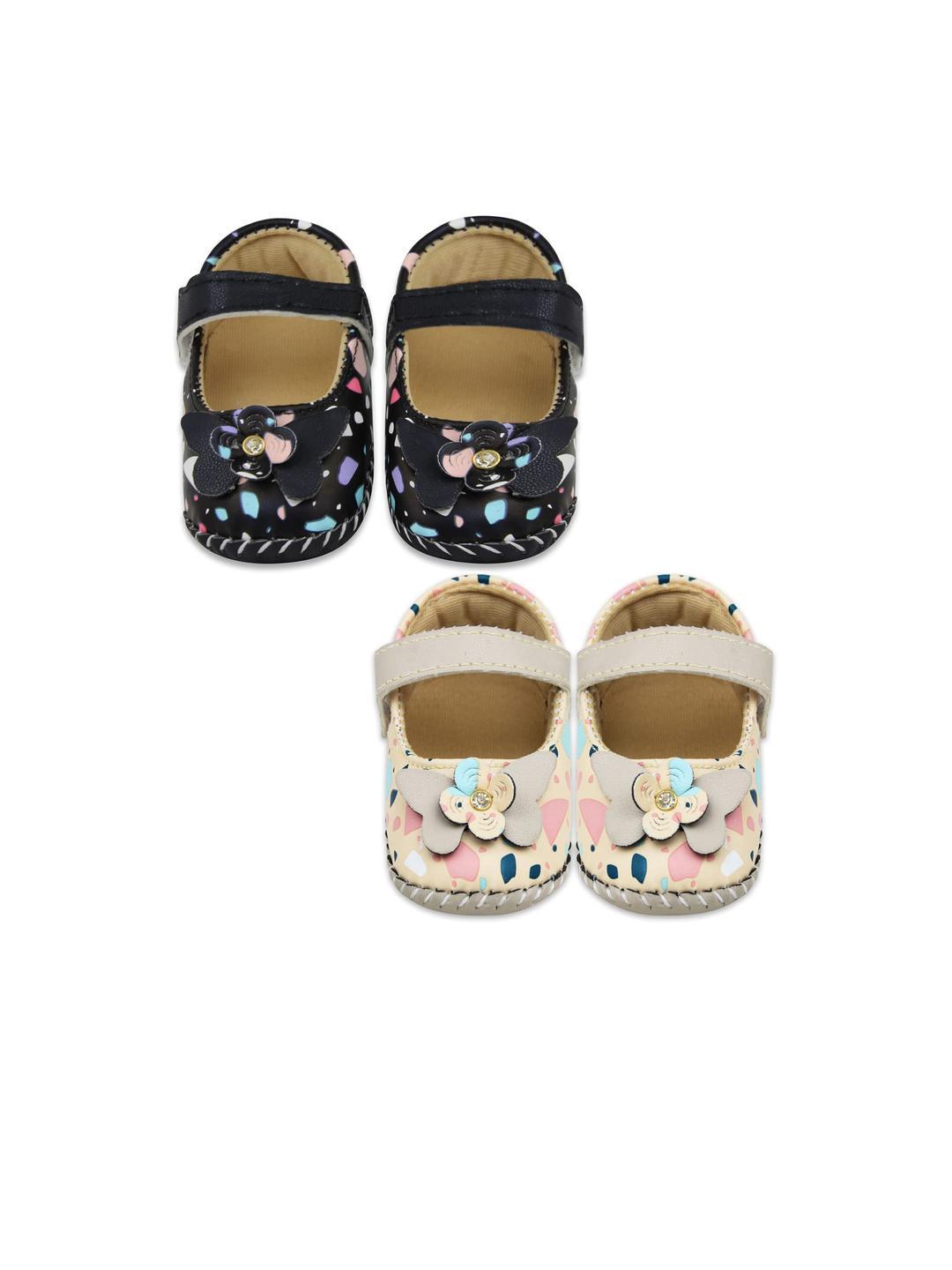 Buy NESKA MODA Girls Black Cotton Booties - Booties for Girls 36189874 | Myntra