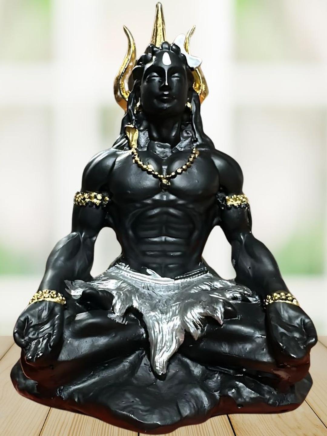 Buy Tiny Shiny Adiyogi Shiv Idol Statue Showpiece - Showpieces for ...