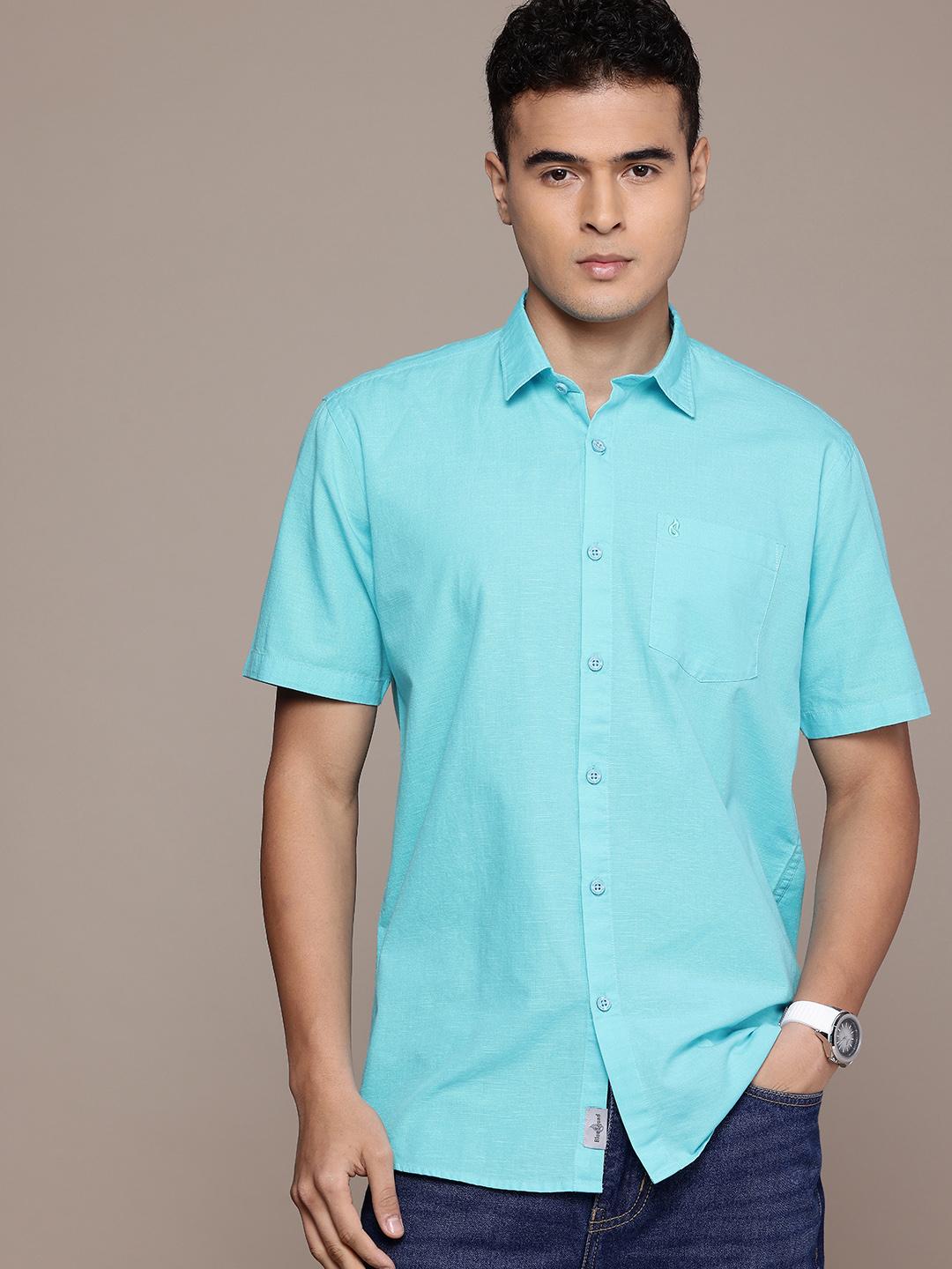 Buy BS BLUE SQUAD Cotton Linen Casual Shirt - Shirts for Men 32384040 ...