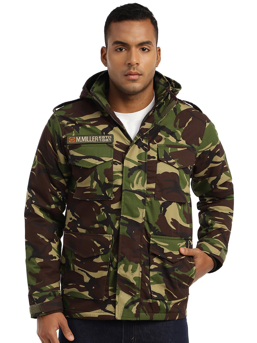 Buy MOUNTMILLER Men's Camouflage Printed Multicam M65 Ripstop Field ...