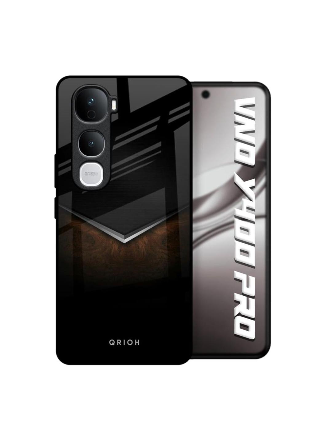 Buy QRIOH Unisex Vivo Y400 Pro 5G Quirky Dark Walnut Shockproof Real ...