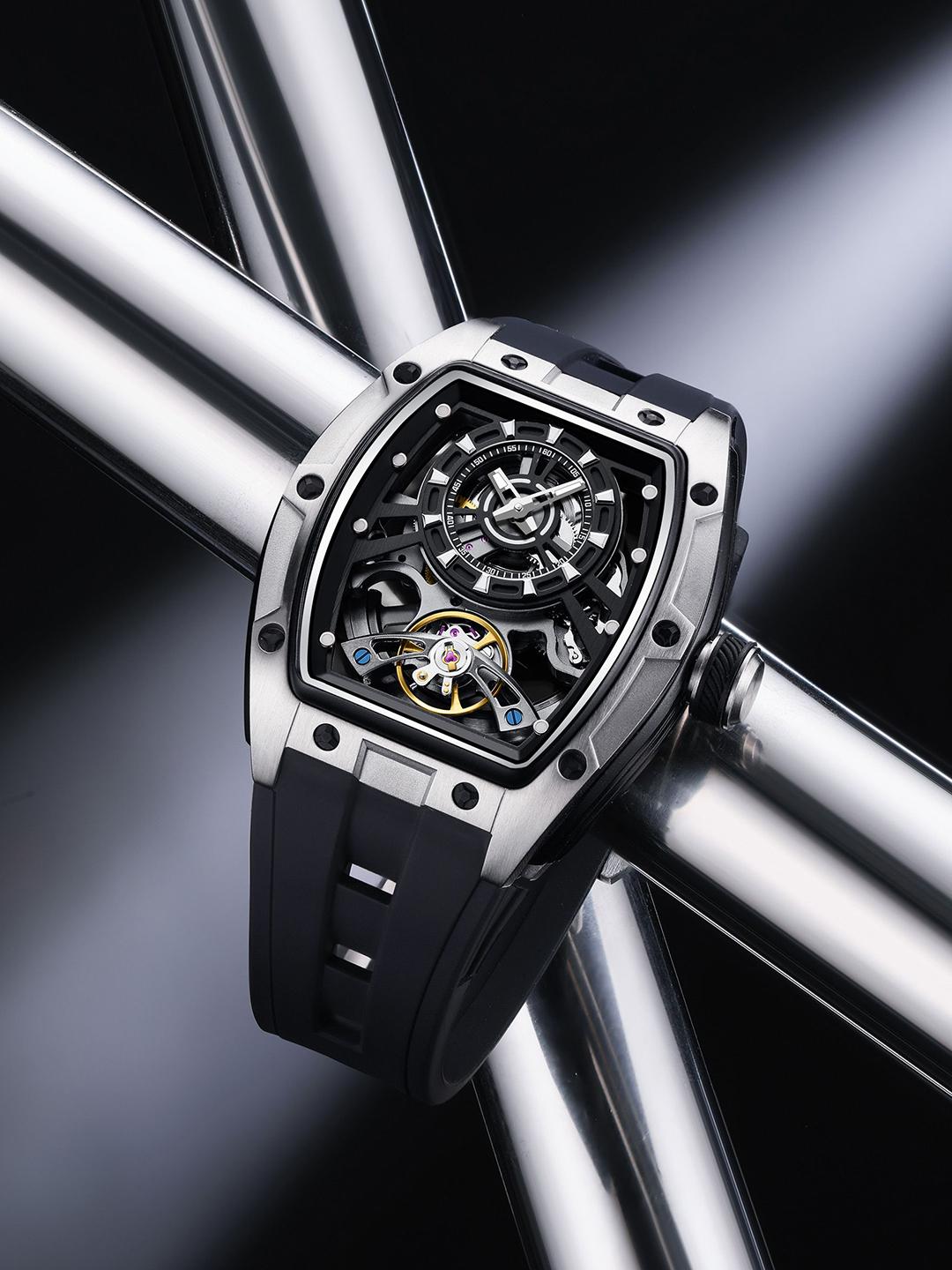 Buy ALIX Men Rectangular Dial Analogue Automatic Watch AL2921_SB ...