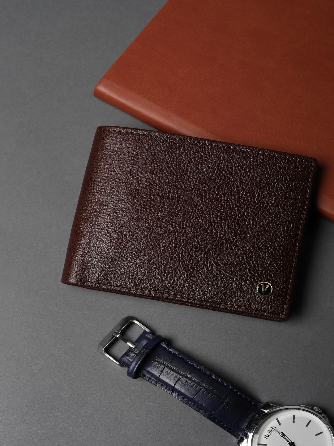 Buy Van Heusen Men Textured Leather Two Fold Wallet - Wallets for Men ...