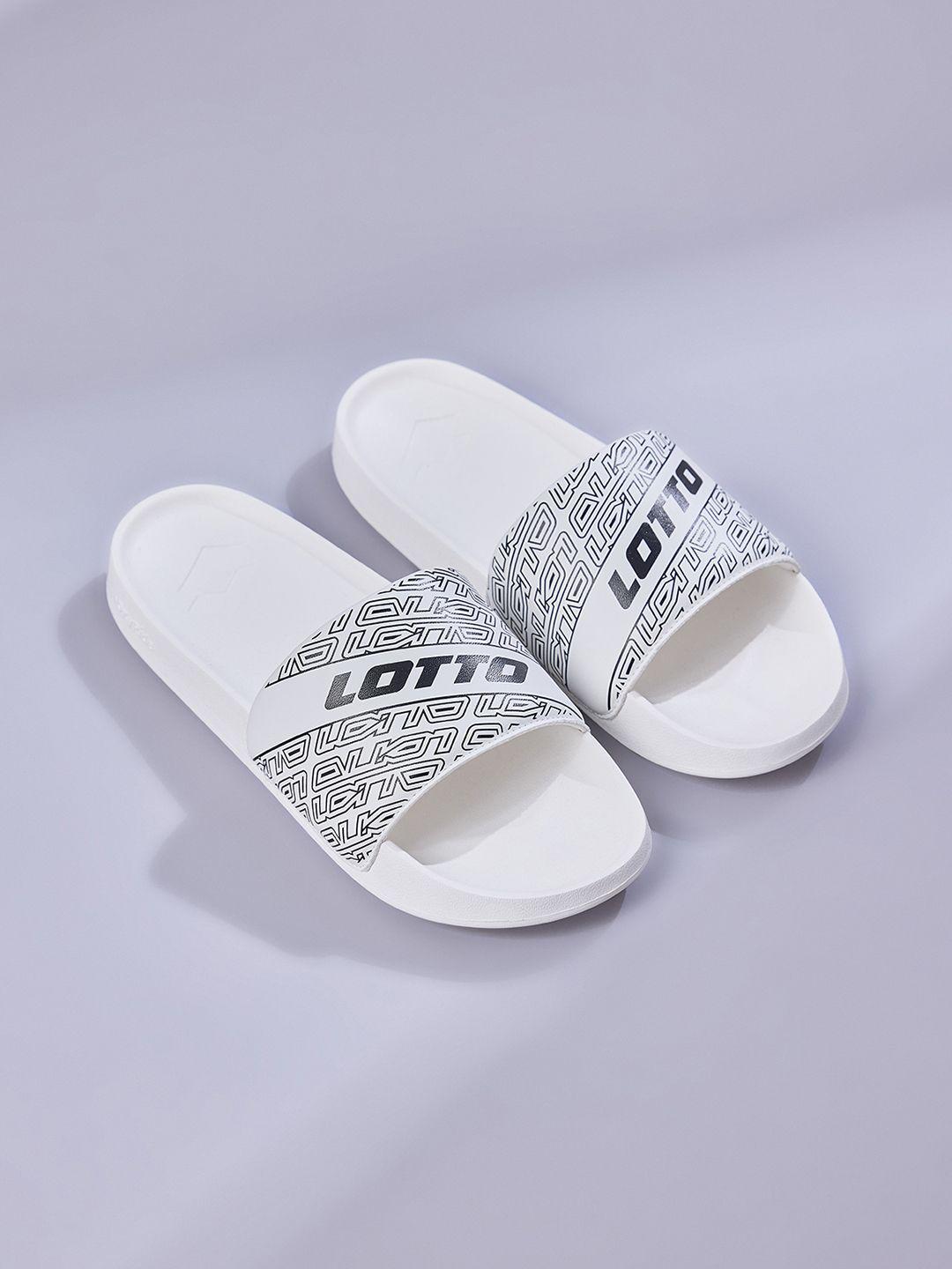 Buy Lotto Men Midway GFX White Slides - Flip Flops for Men 36472804 ...
