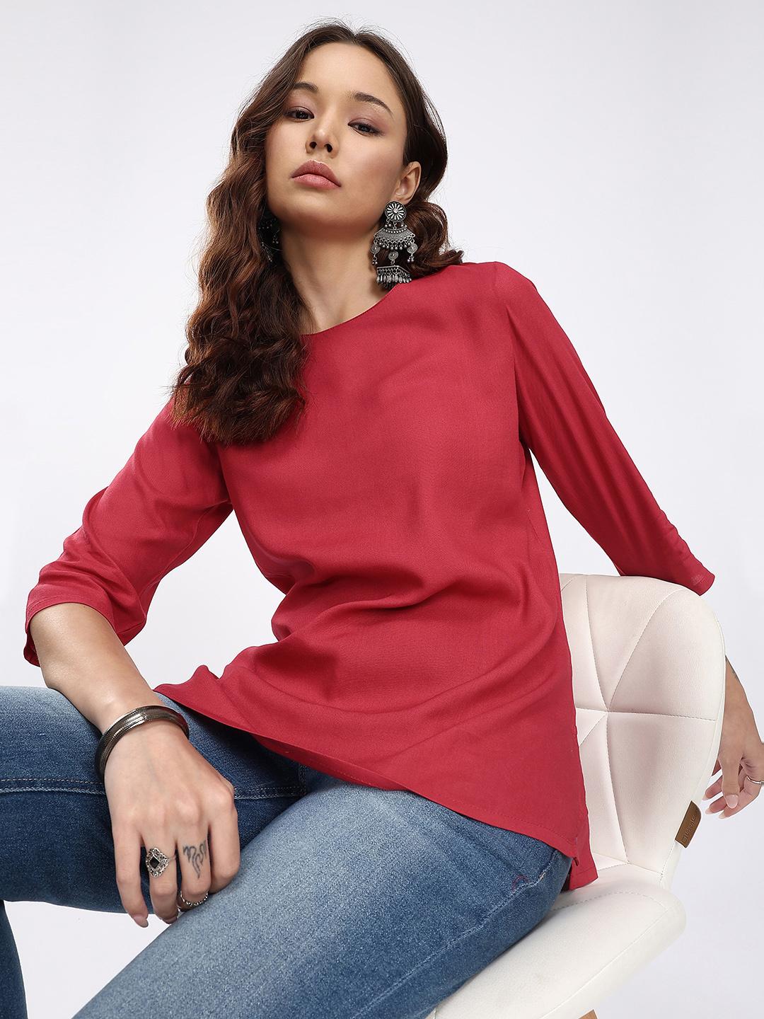 Buy Anouk Rustic Round Neck Straight Kurti - Kurtis for Women 33664278 ...