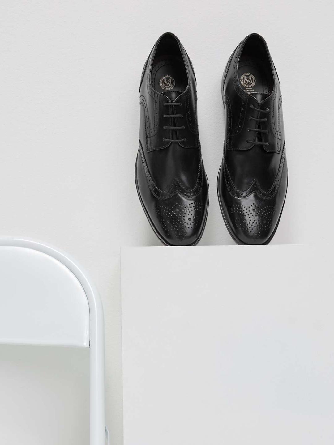 Buy Marks & Spencer Classic Leather Brogues - Formal Shoes for Men ...