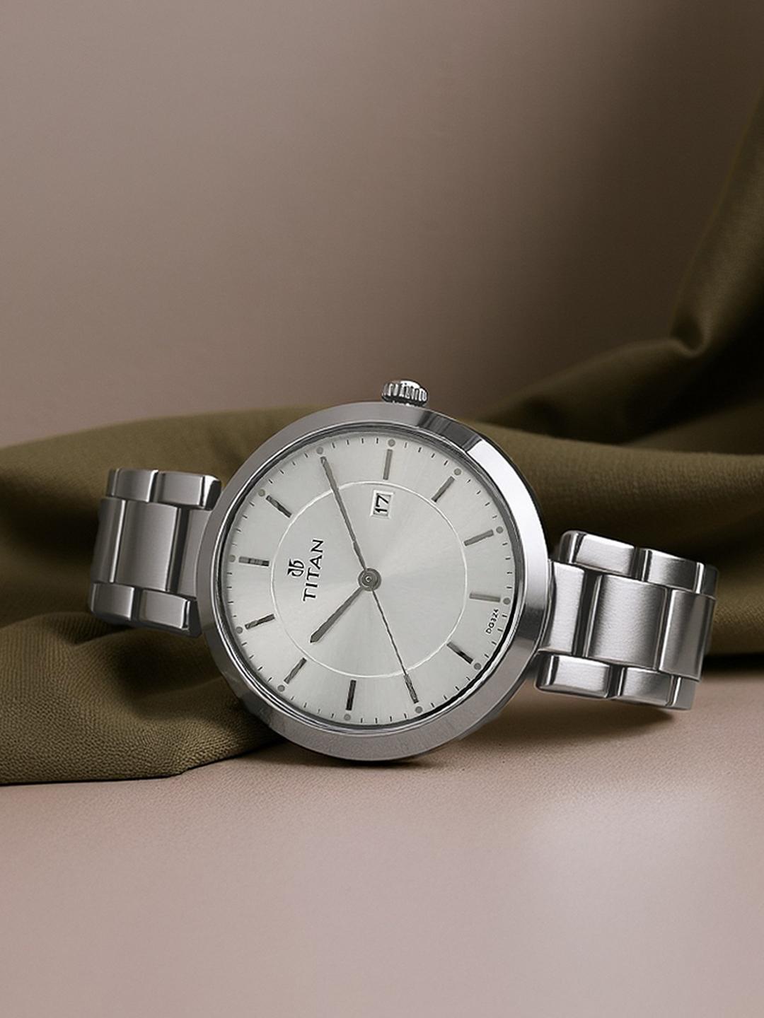 Buy Titan Workwear Quartz Analog With Silver Dial Watch For Women ...