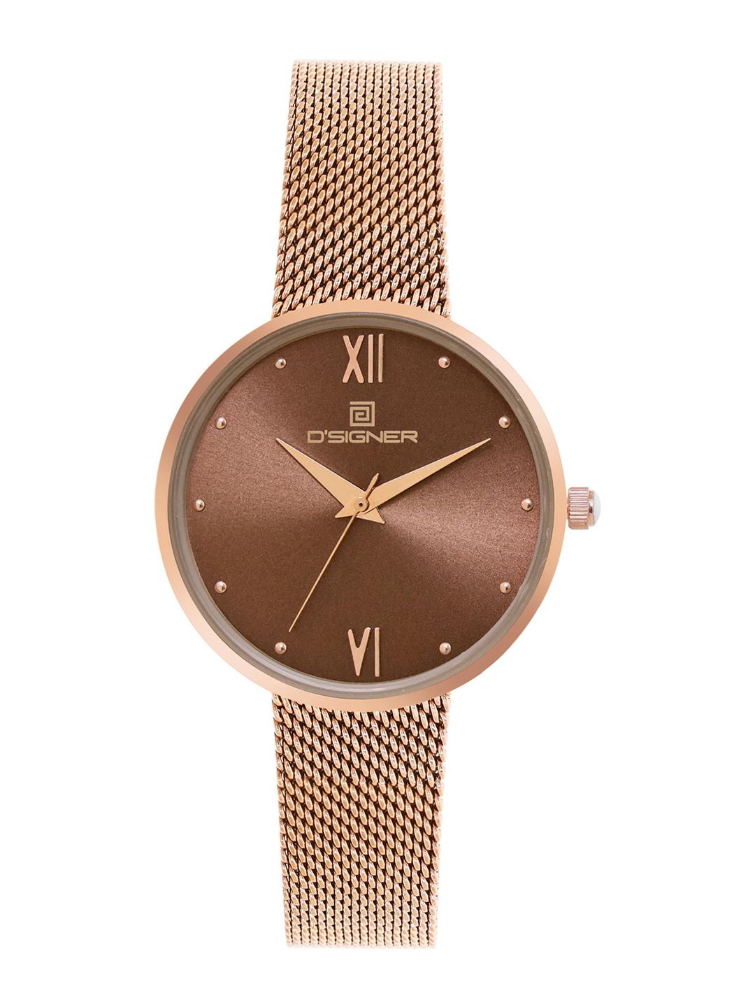 Buy D'SIGNER Women Embellished Stainless Steel Bracelet Style Straps ...