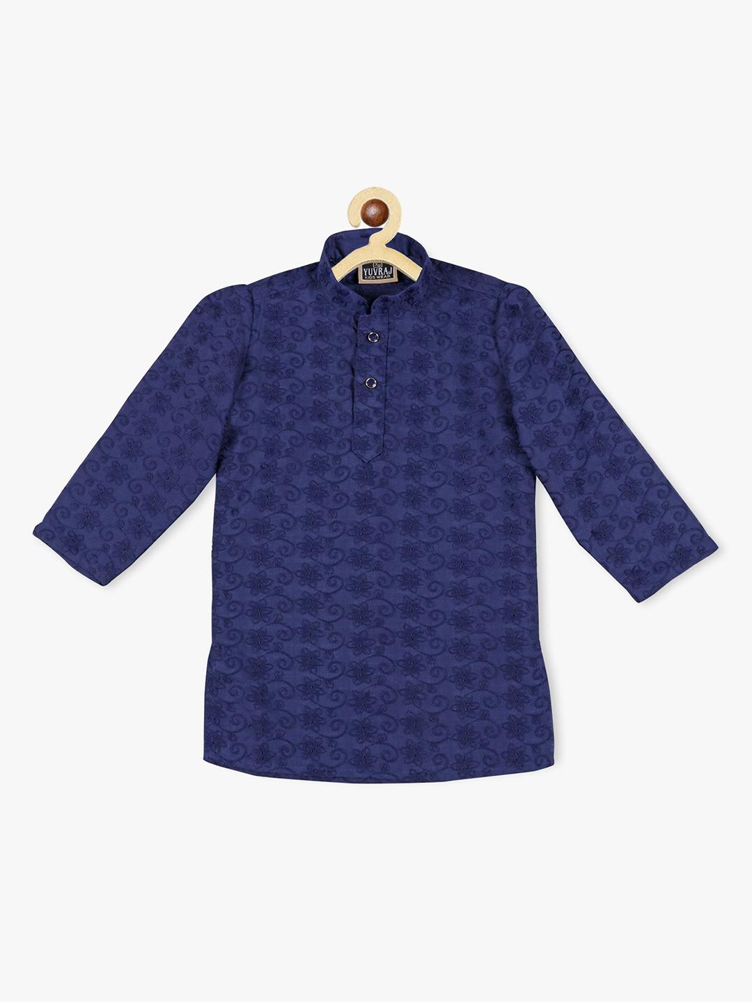 Buy SG YUVRAJ Boys Woven Design Embroidered Khari Print Fusion Cotton ...