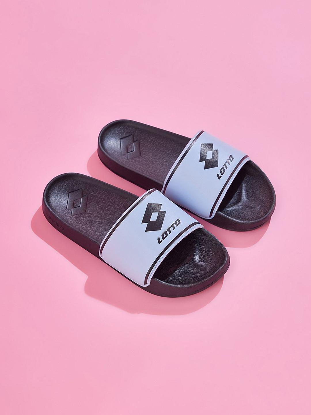 Buy Lotto Women Midway Black Slides - Flip Flops for Women 36472801 ...