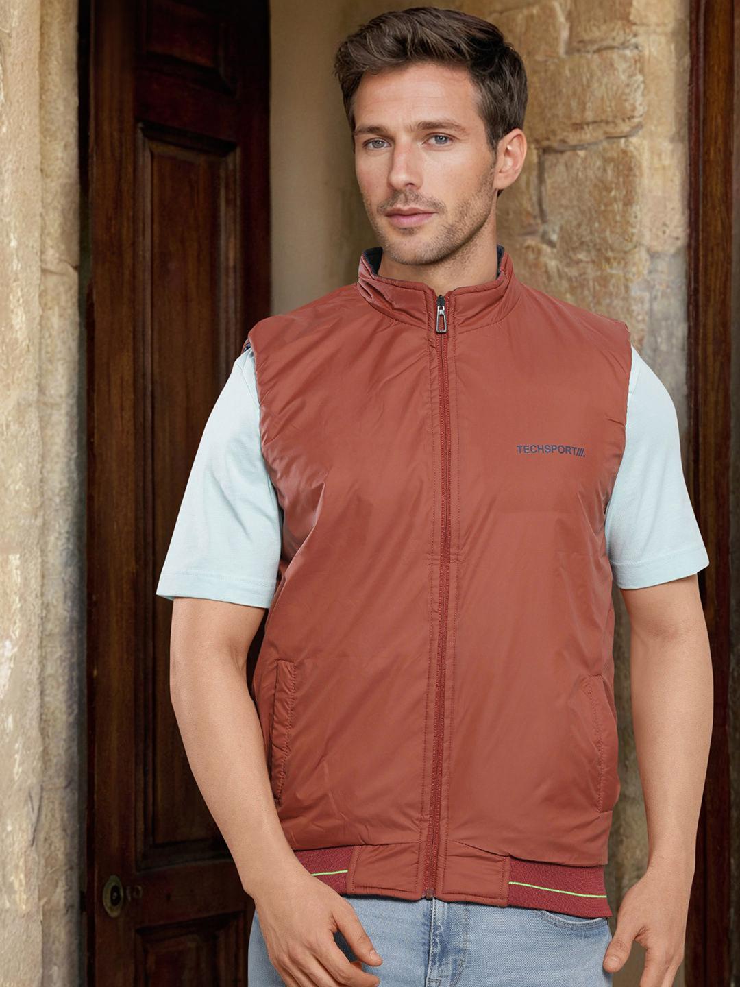 Buy The Indian Garage Co Men Sleeveless Zip Front Reversible Bomber ...