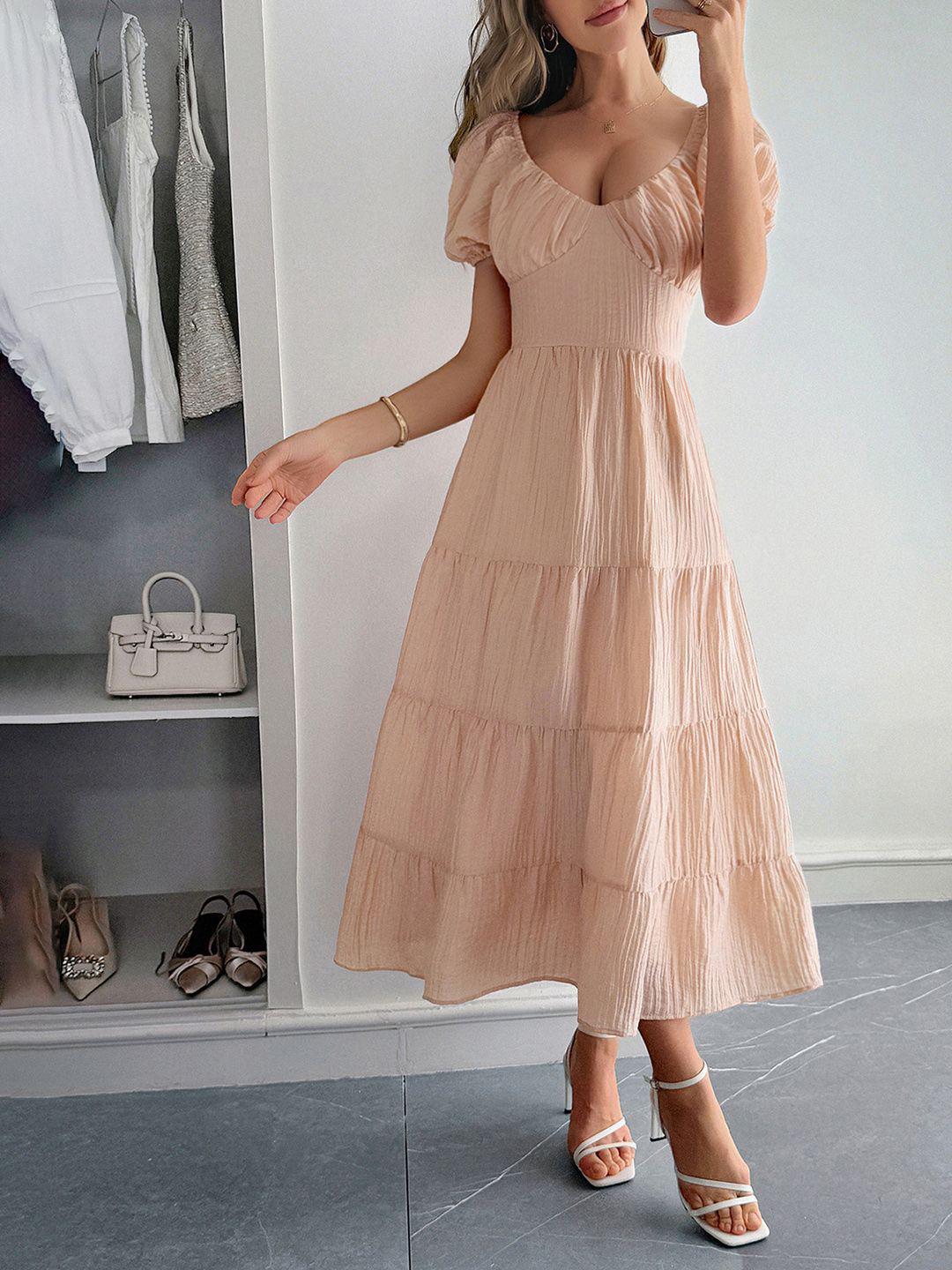 Buy JC Mode Tiered Fit & Flare Midi Dress - Dresses for Women 36504484 ...