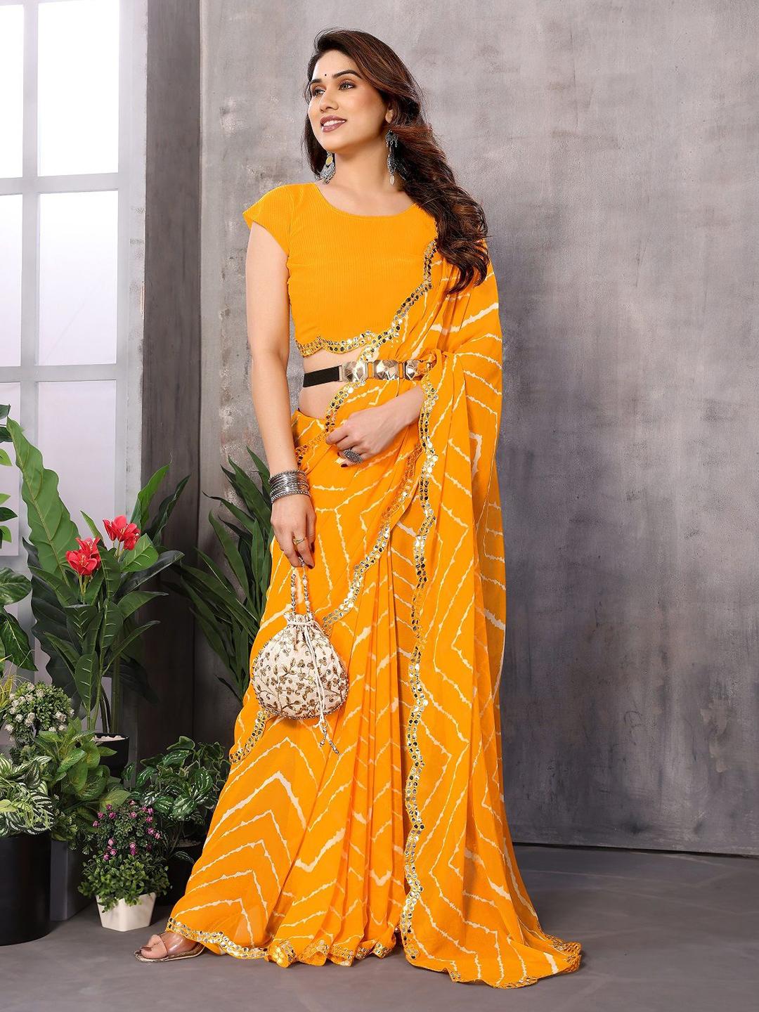 Buy DWIJA FASHION Striped Embroidered Saree - Sarees for Women 36496765 ...