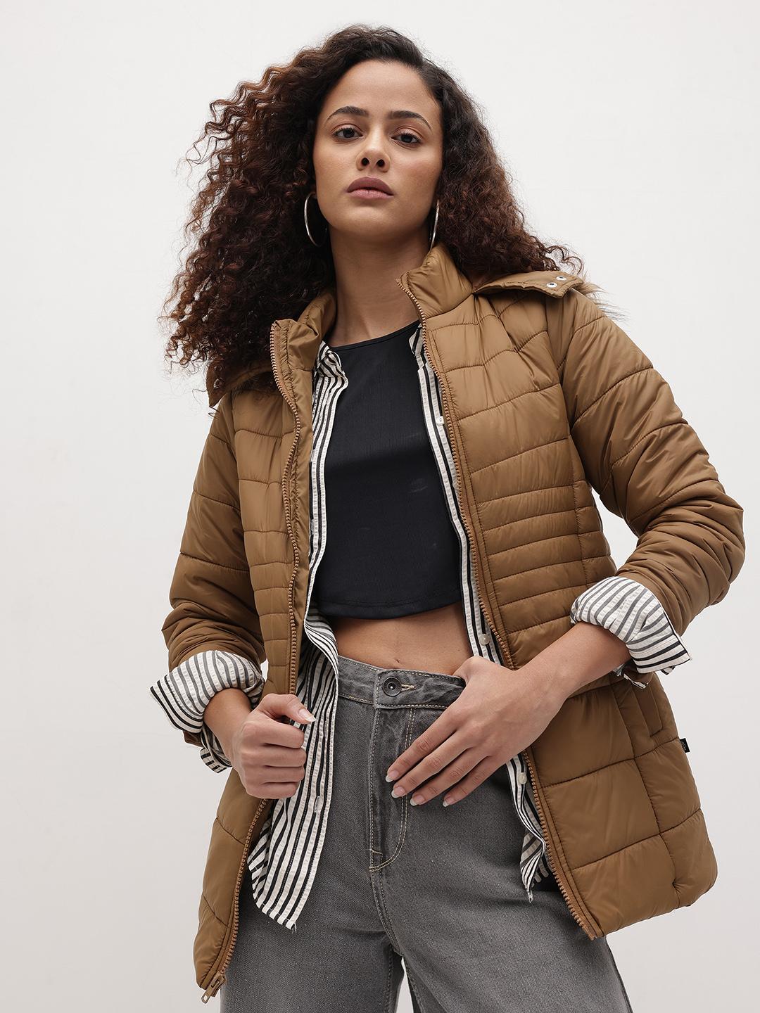 Buy The Roadster Life Co. Hooded Longline Padded Parka Jacket - Jackets ...