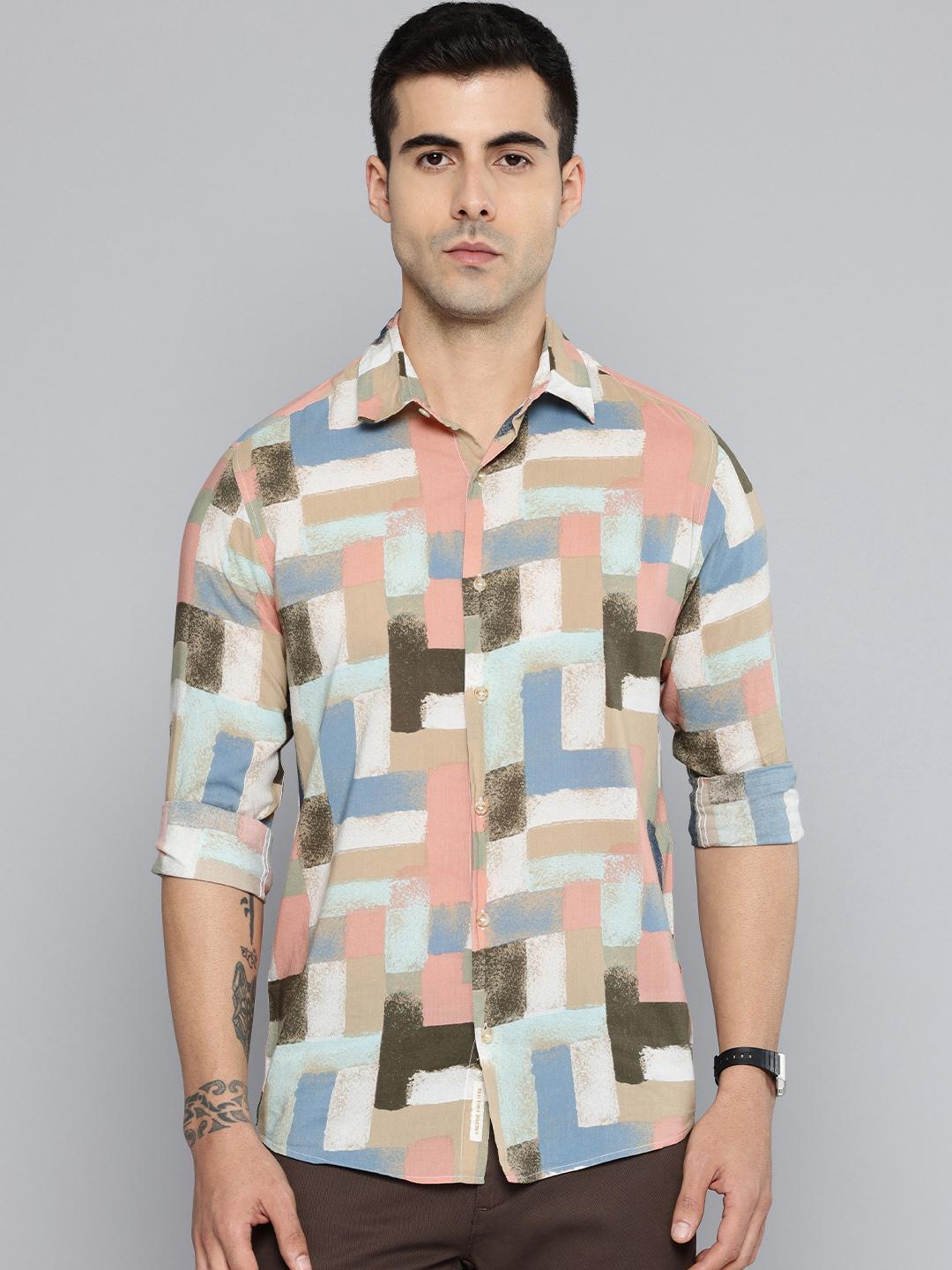 Buy Mufti Geometric Printed Casual Shirt - Shirts for Men 36242055 | Myntra