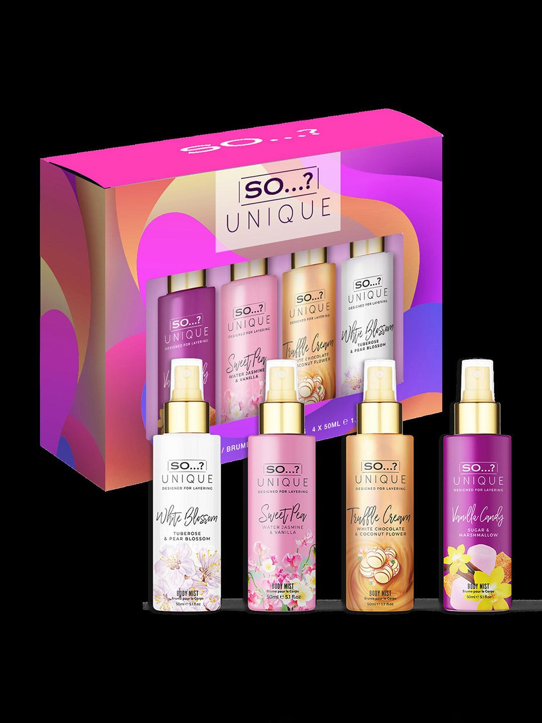 Buy SO Women Set Of 4 Unique Mini Body Mist 50 Ml Each - Body Mist And ...