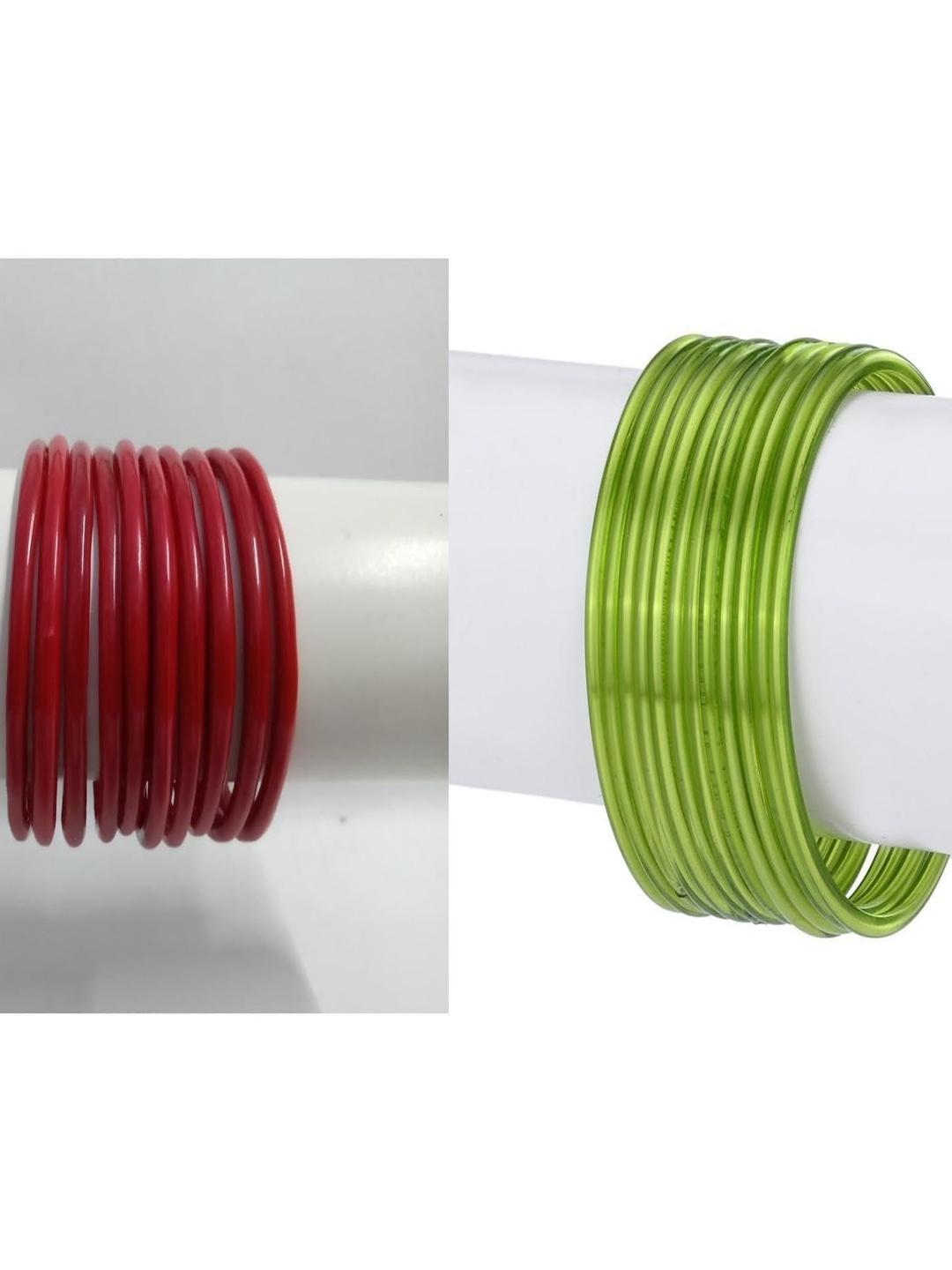 Buy 1ST TIME Set Of 22 Red Alloy Bangles - Bangle for Women 36580282 ...