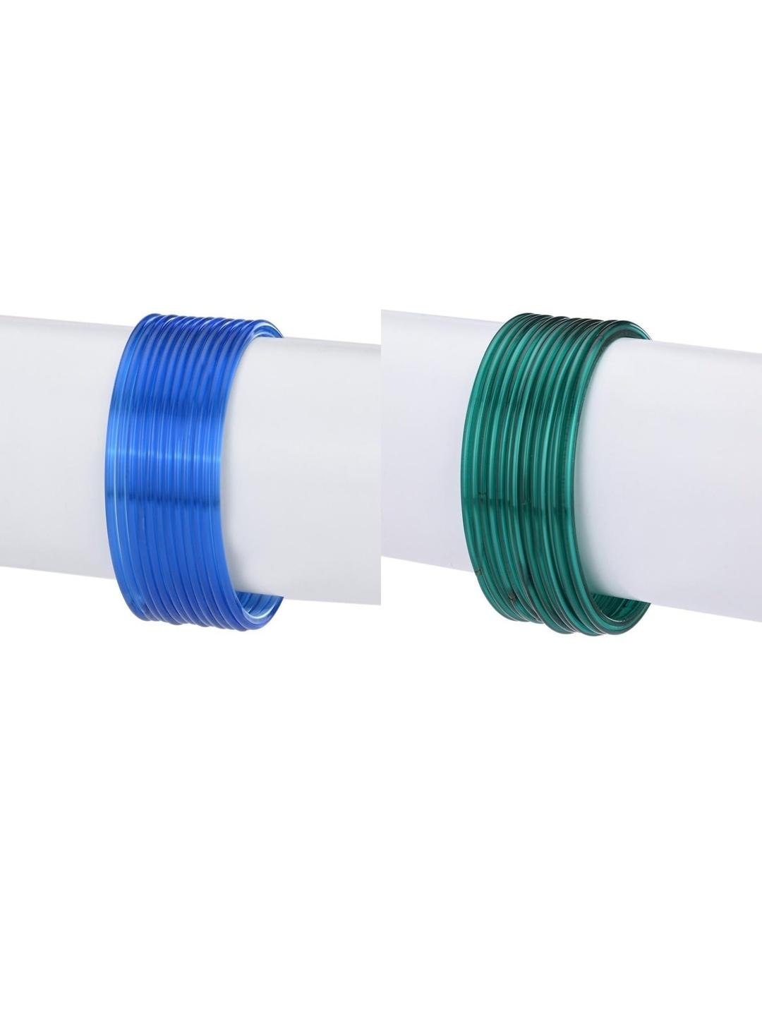 Buy 1ST TIME Set Of 24 Blue Alloy Bangles - Bangle for Women 36585636 ...