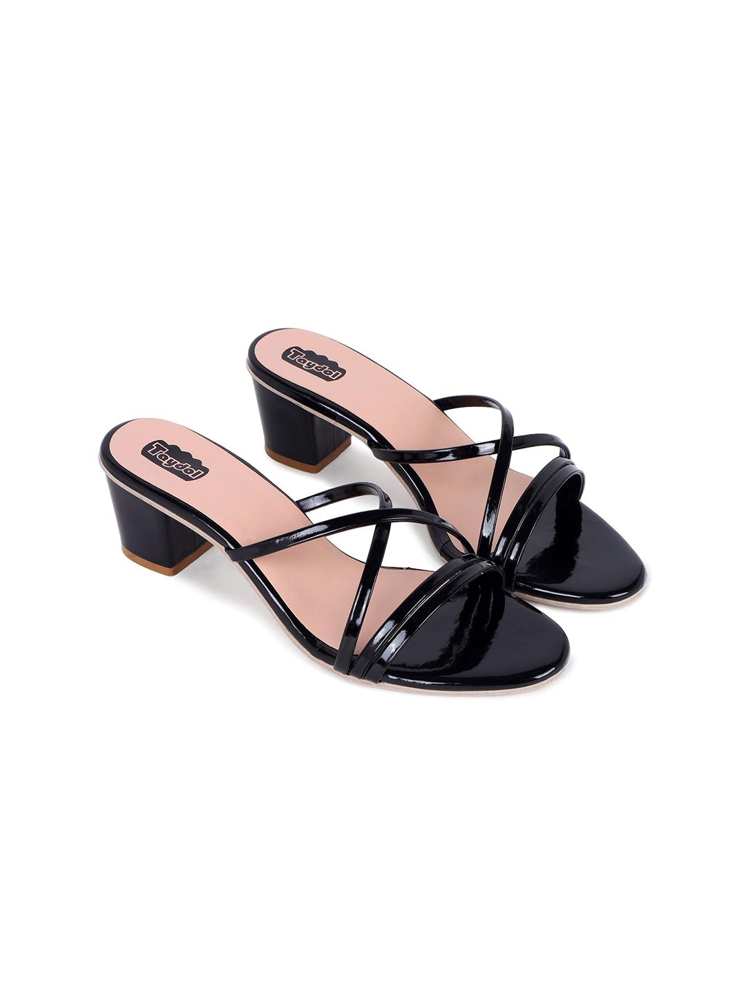Buy TAYDOL Embellished Block Sandals - Heels for Women 36593940 | Myntra