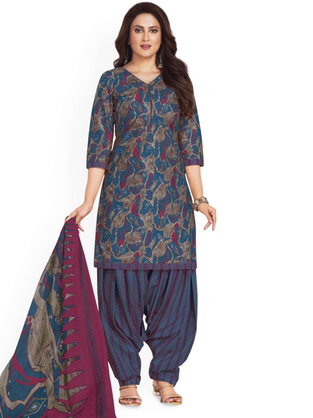 Buy MIRAAN Women Ethnic Motifs Printed Regular Pure Cotton Kurta With ...