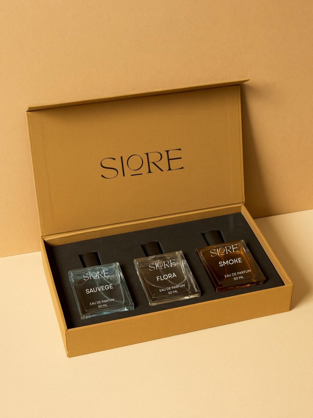 Buy SIORE Unisex Pack Of 3 Flora Smoke And Sauvege Scented Perfumes ...