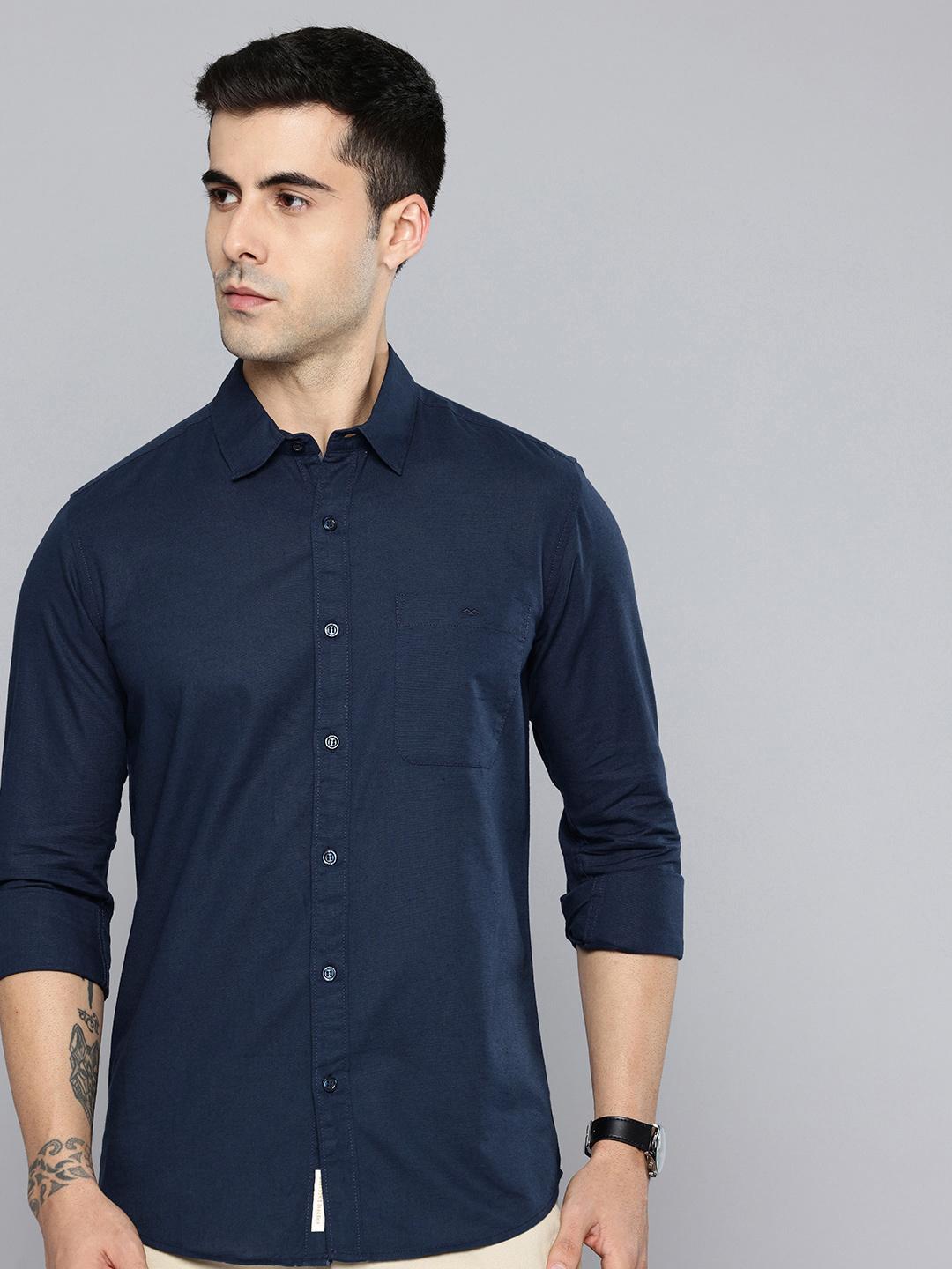 Buy Mufti Slim Fit Cotton Linen Casual Shirt - Shirts for Men 36242239 ...
