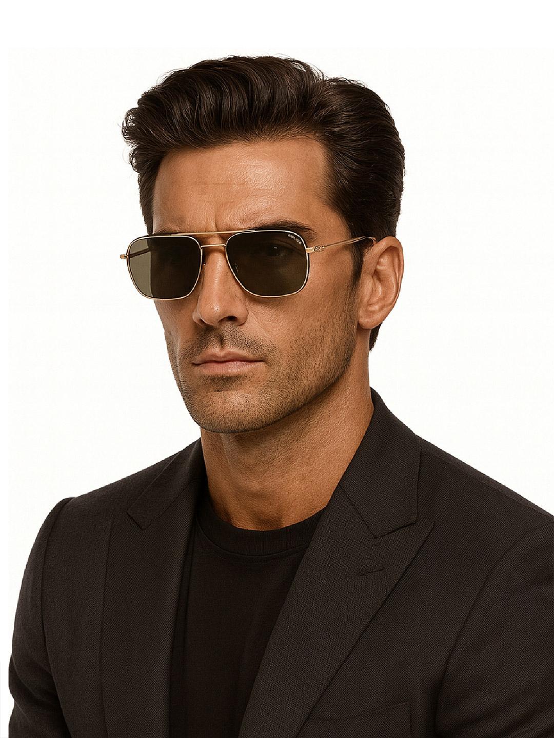 Buy Police Men Aviator Sunglasses With UV Protected Lens SPLF64K57300SG ...
