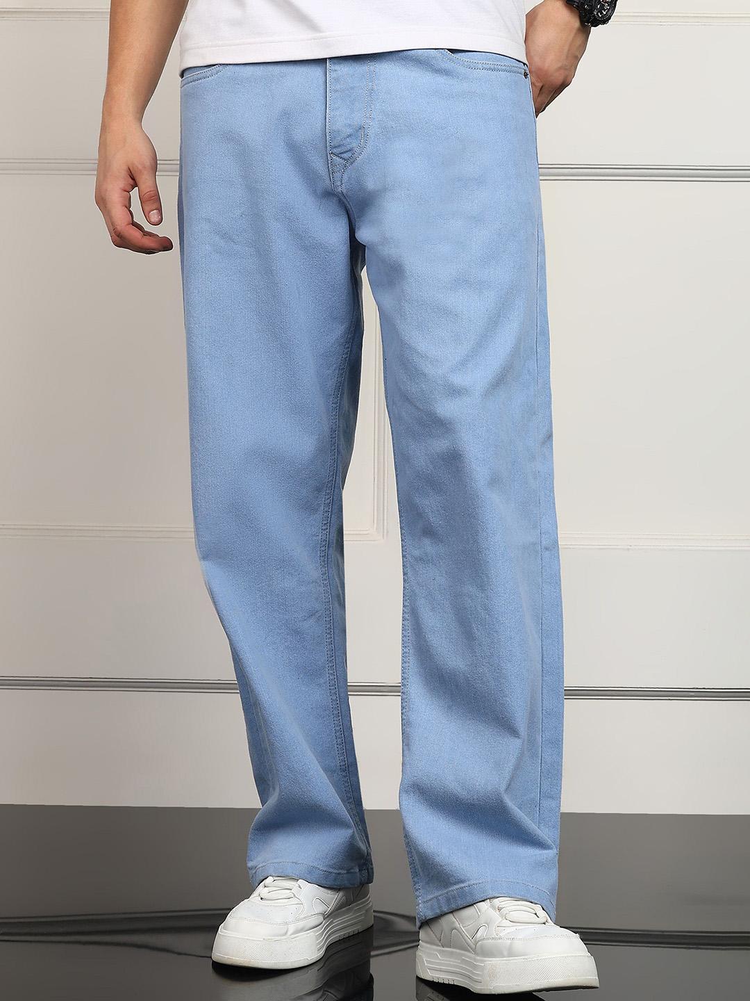 Buy COY Men Comfort Mid Rise Baggy Fit Cotton Stretchable Jeans - Jeans ...