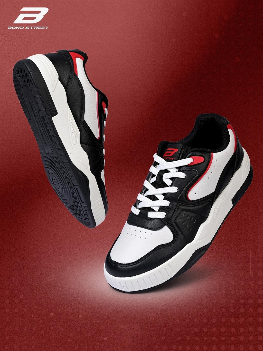 Buy Bond Street Men Colourblocked PU Sneakers - Casual Shoes for Men ...