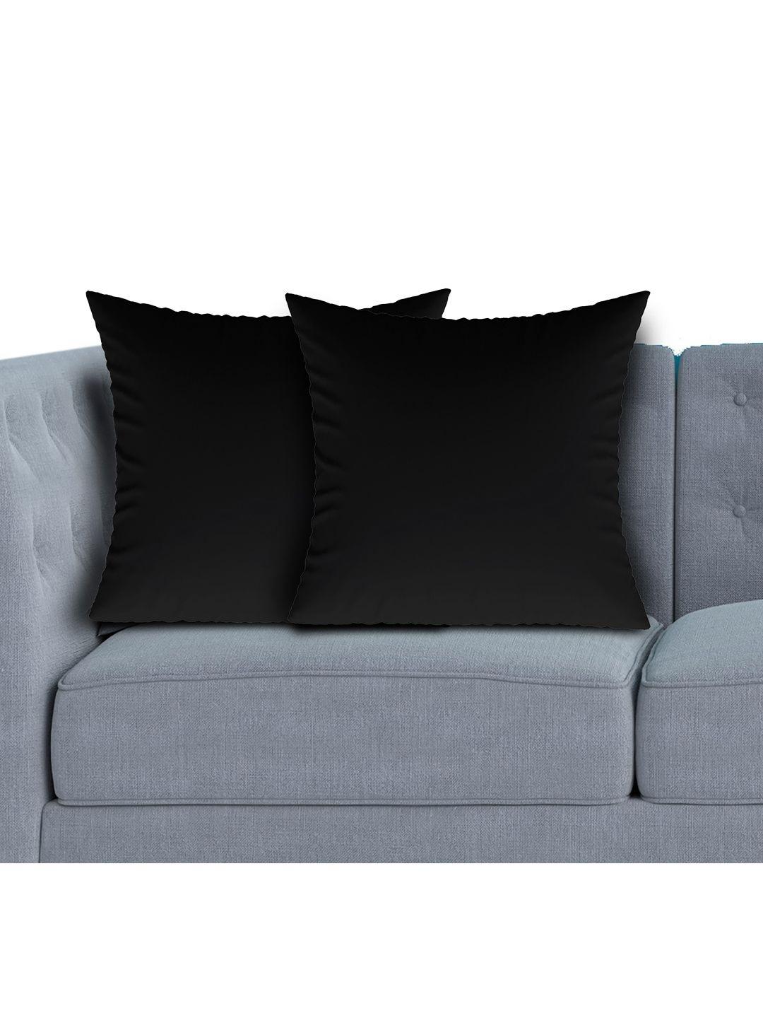 Buy Aura Black 2 Pieces Cotton Square Shaped Cushion Fillers - Cushions ...